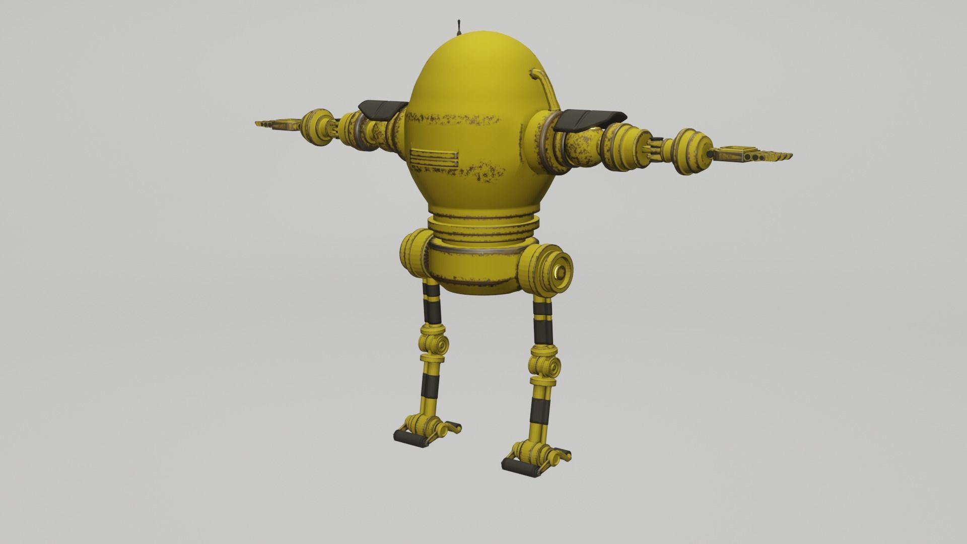 Robot with arms and legs 3D model animated rigged | CGTrader
