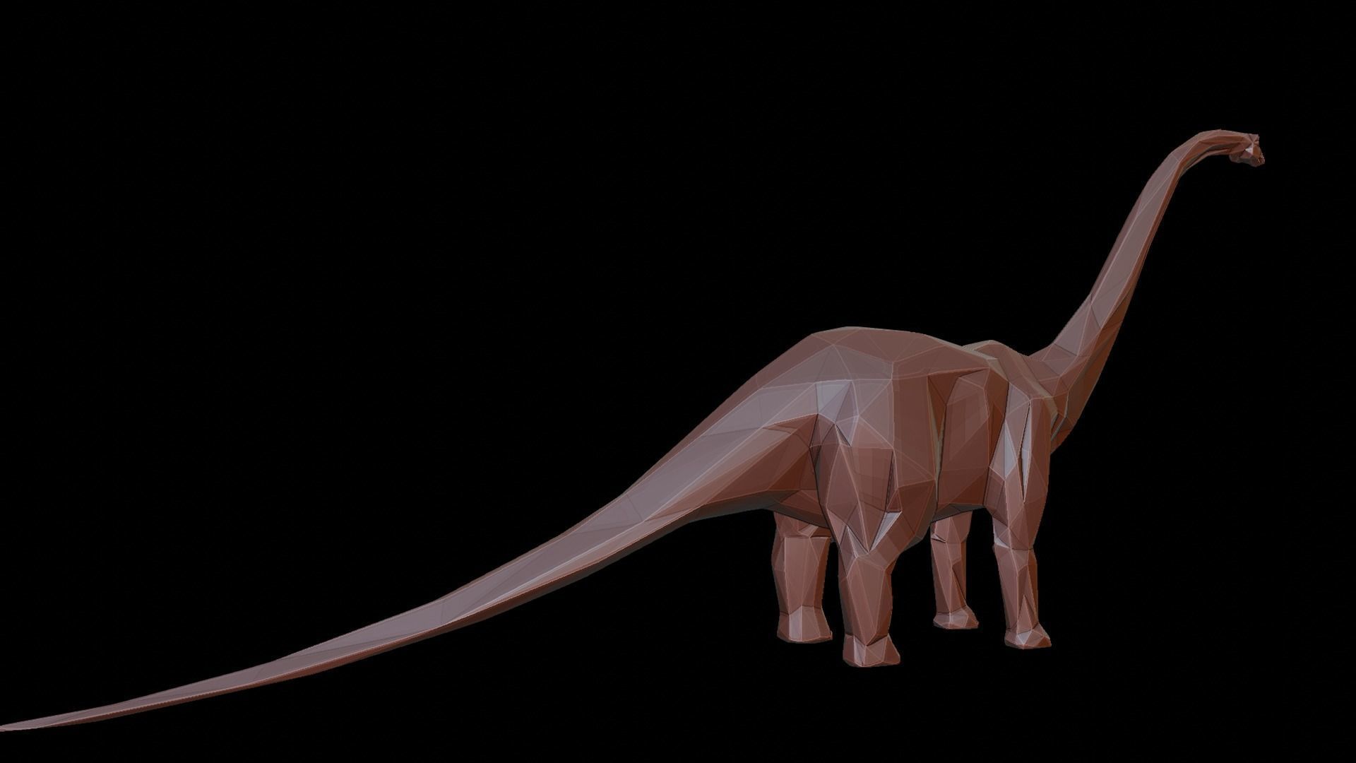 Diplodocus Miniature 3D model 3D printable | CGTrader