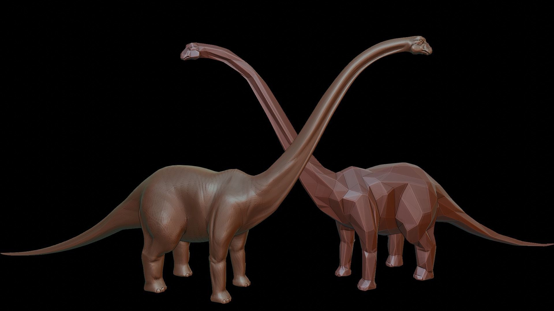 Diplodocus Miniature 3D model 3D printable | CGTrader
