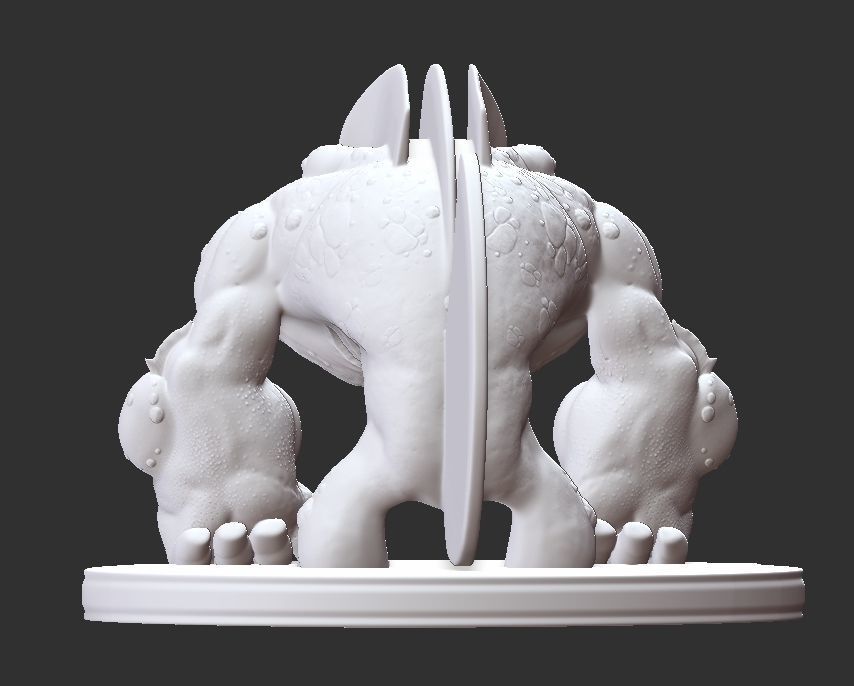 Swampert - Pokemon Concept Fan Art - FBX - OBJ - STL 3D model 3D ...