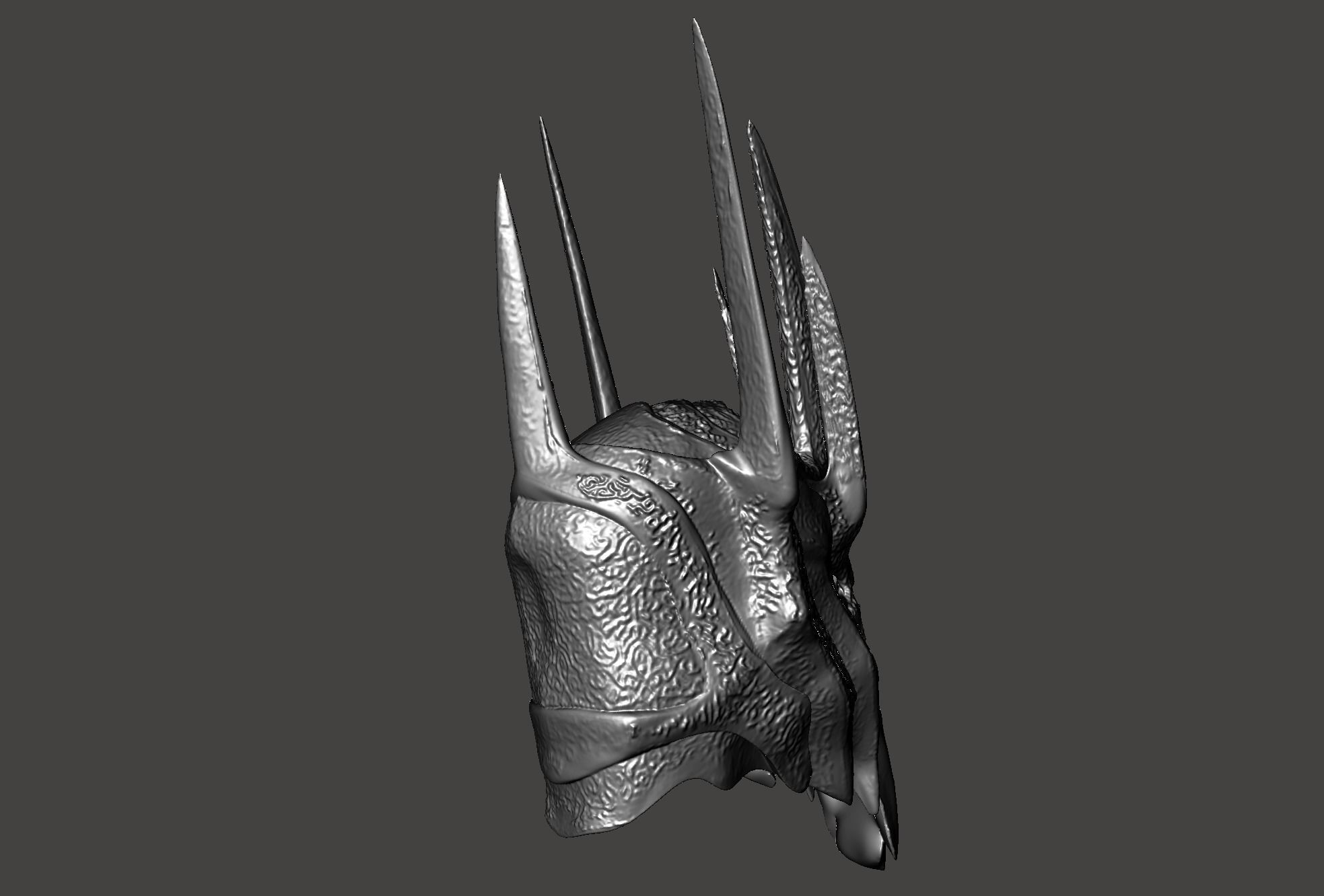 Sauron Cosplay Helmet - wearable full scale - Lord of the Rings 3D ...