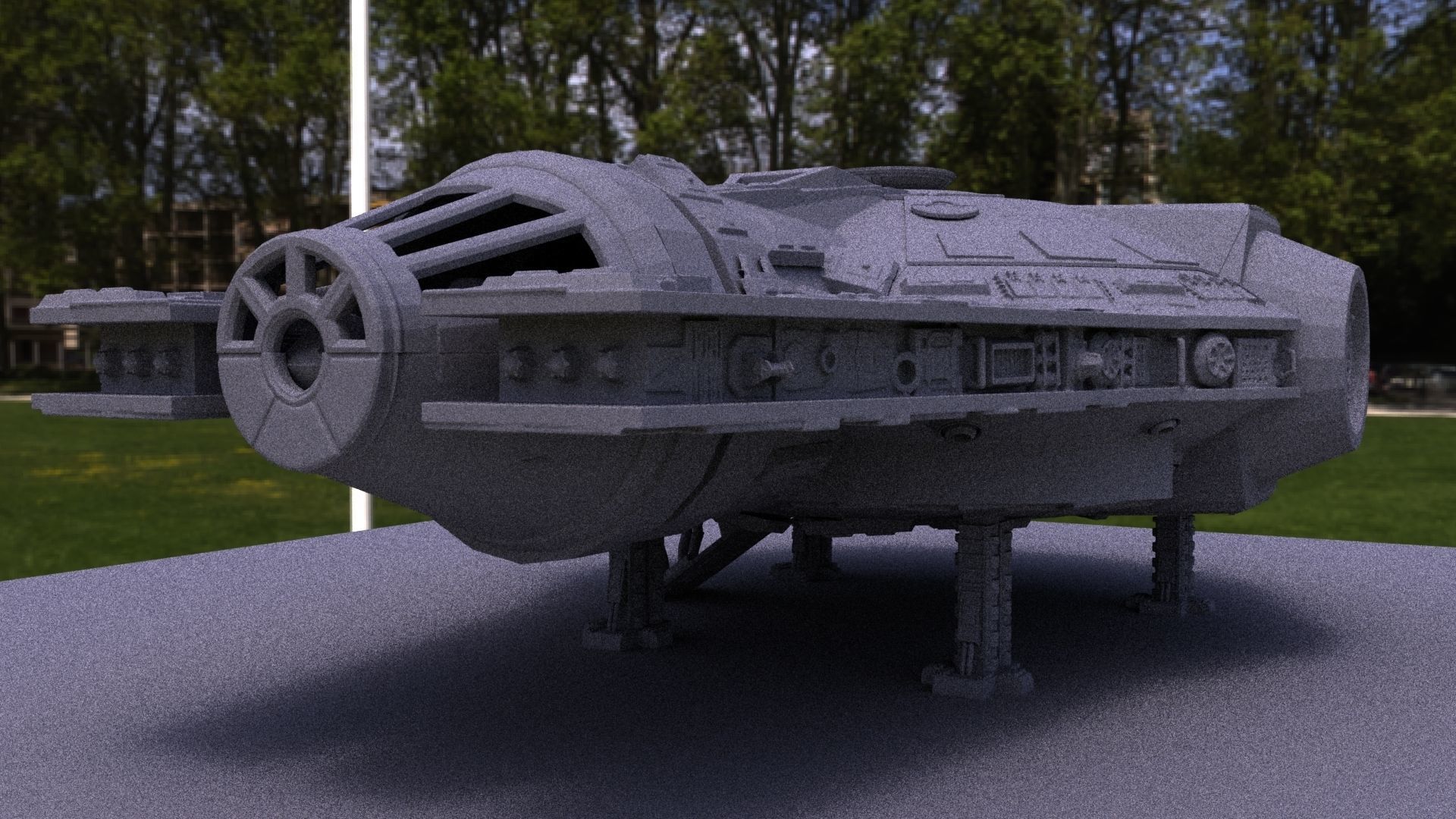 Mini Falcon 3D model 3D printable | CGTrader