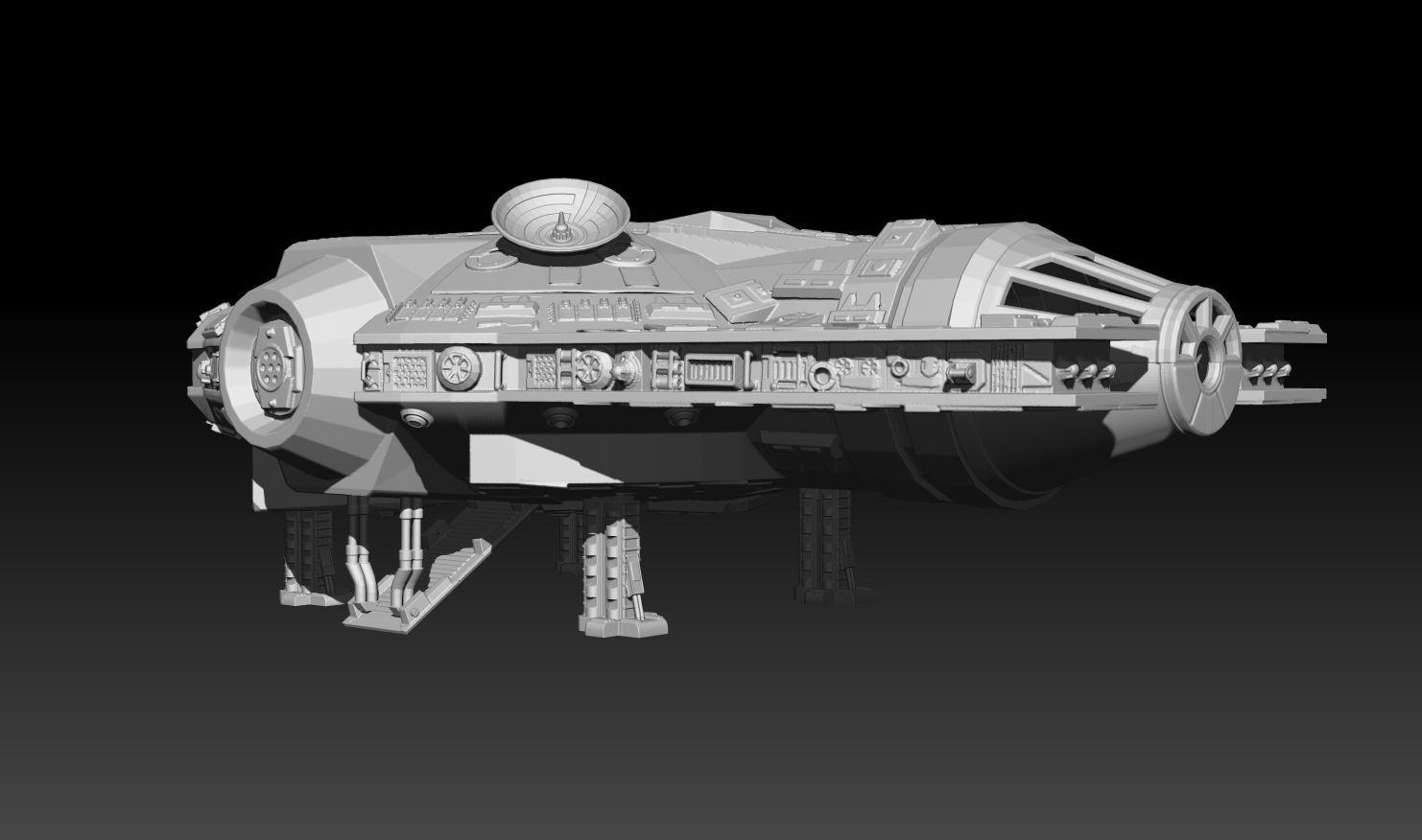 Mini Falcon 3D model 3D printable | CGTrader