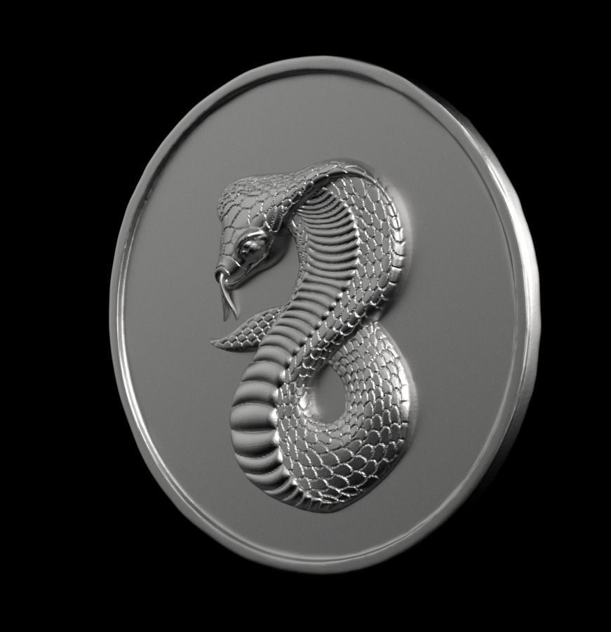 Chinese Zodiac Snake 003 3D model 3D printable | CGTrader