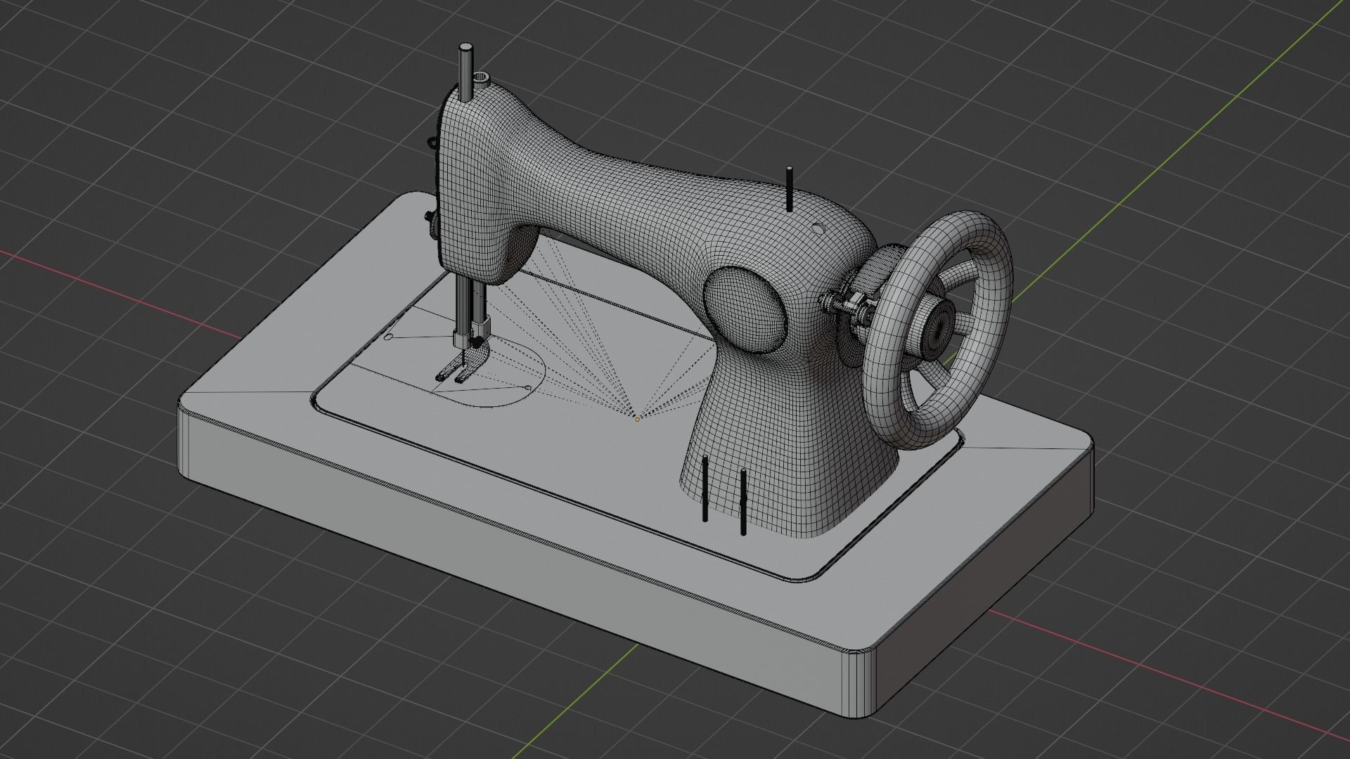 Singer Old Sewing Machine 3D model and PBR Texture 3D model | CGTrader