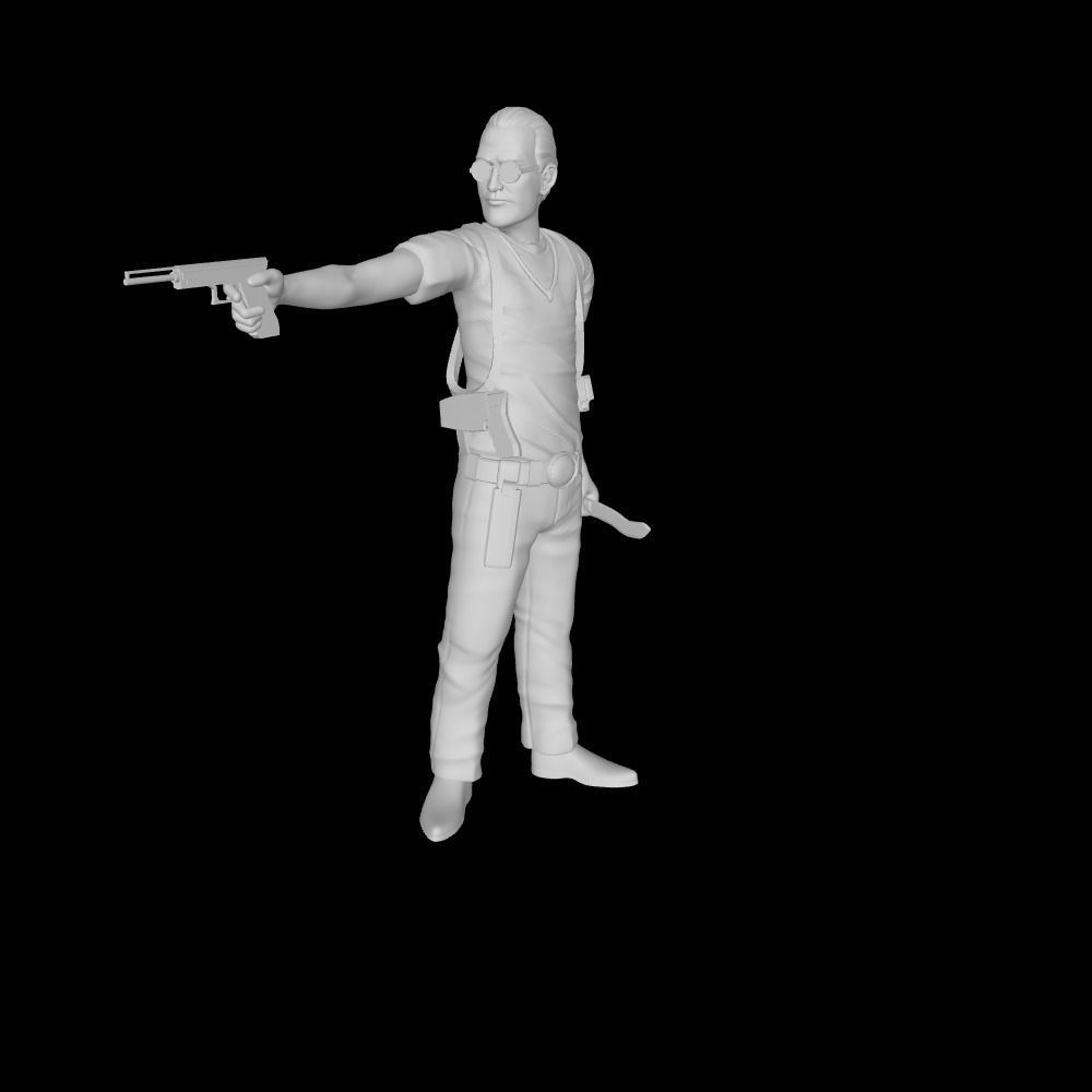 MICKEY KNOX WOODY HARRELSON NATURAL BORN KILLERS 3D model 3D printable ...