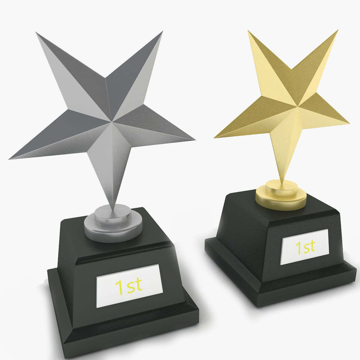 Star Trophy Awards 3D model | CGTrader