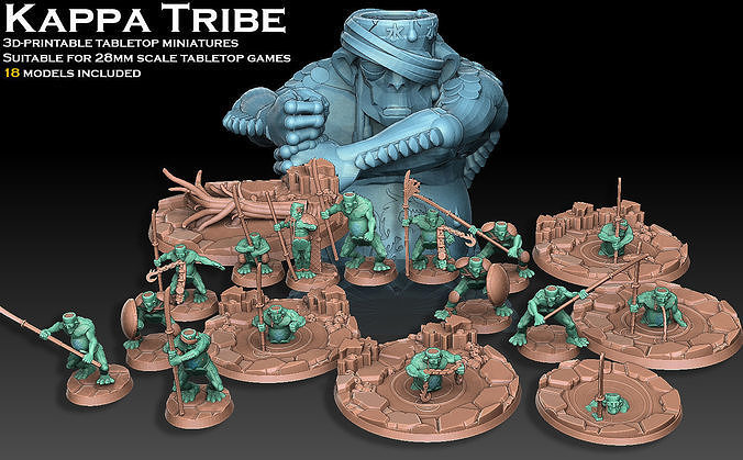 Kappa Tribe 3D model 3D printable | CGTrader