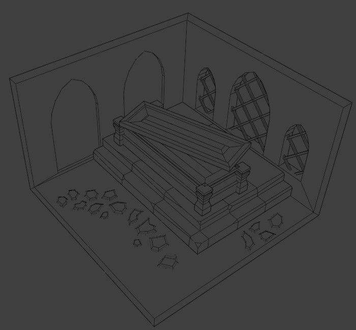 3D model Crypt Witcher low poly VR / AR / low-poly | CGTrader