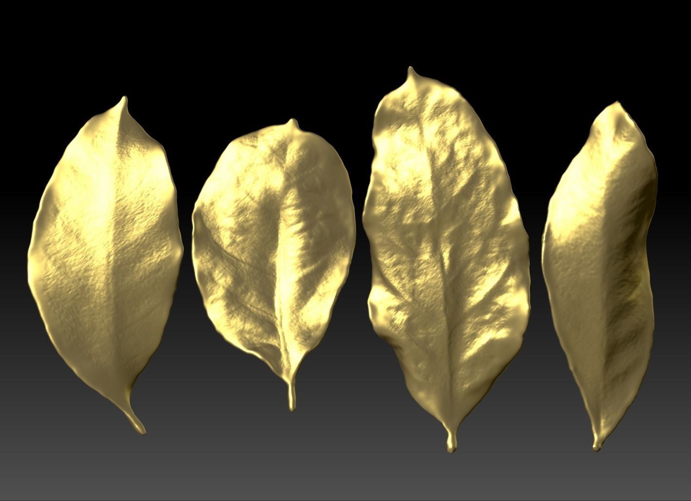 ZBrush Leaf Brush leaf foliage leafage 3D printing leaves 3D model 3D ...