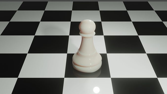 High-resolution chess pawn 3D model | CGTrader