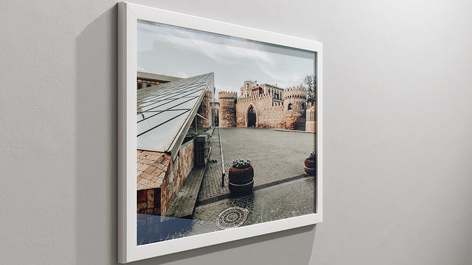 White Wood Frame 3D model | CGTrader