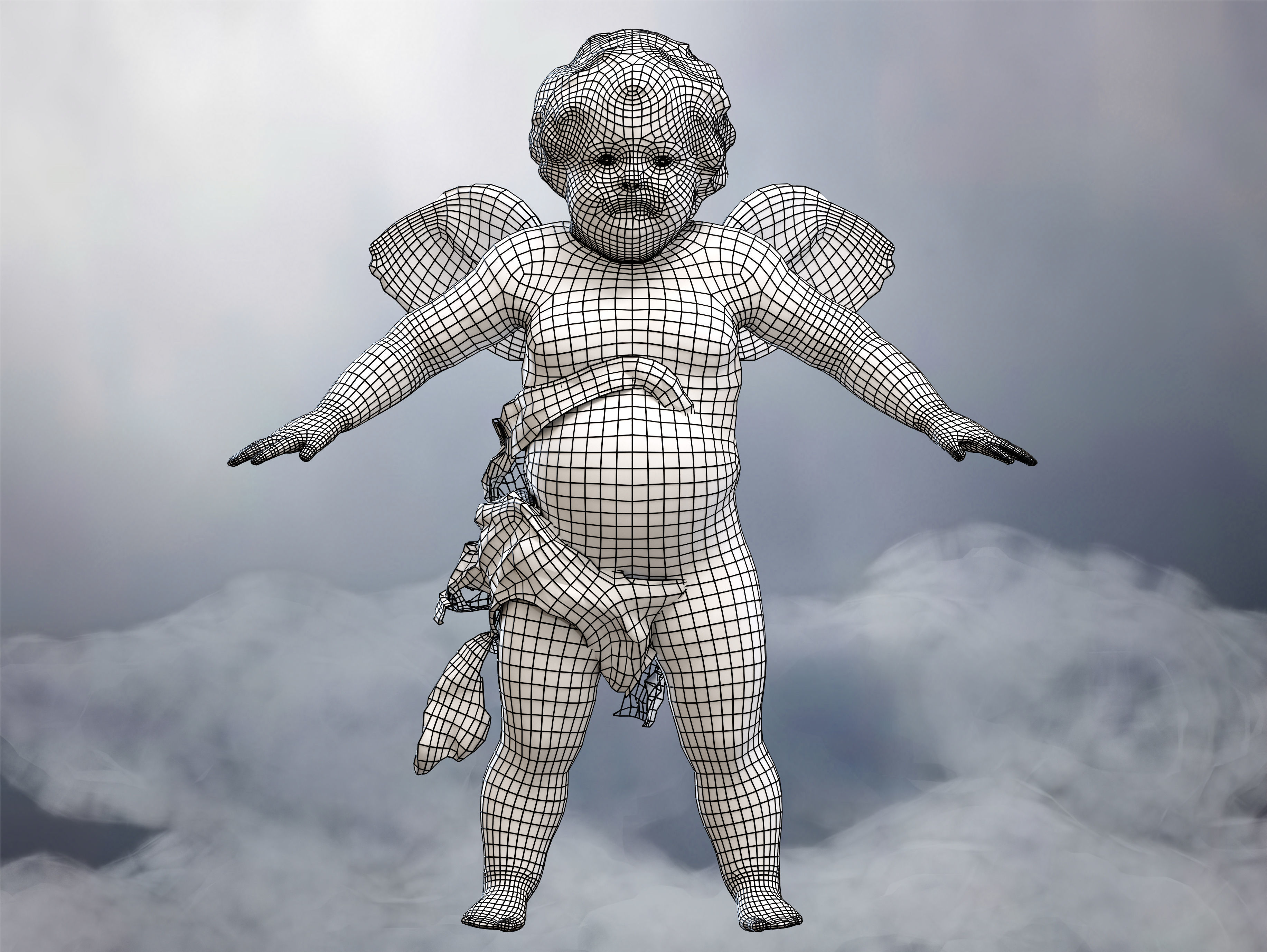 3D model Cupid Angel VR / AR / low-poly rigged | CGTrader