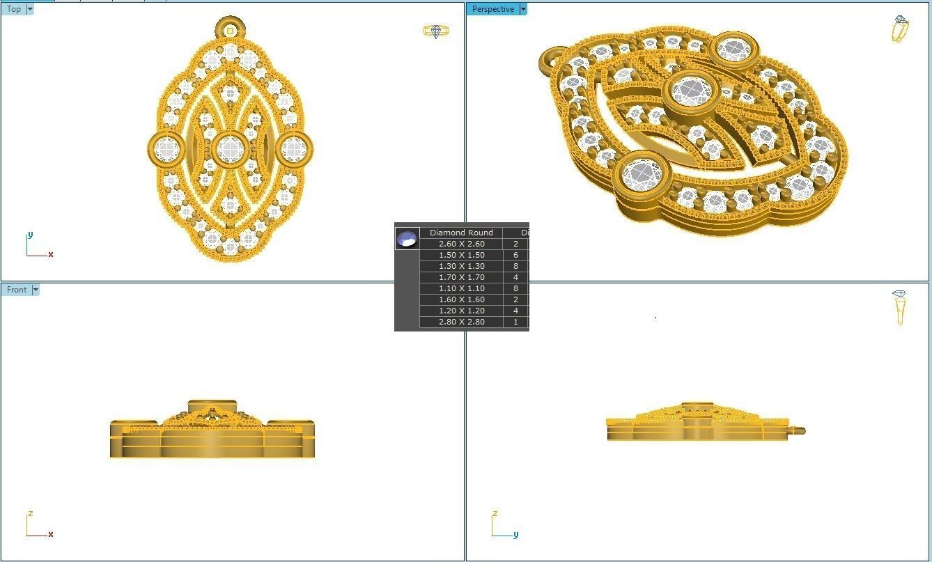 Earrings cad file 3D model 3D printable | CGTrader