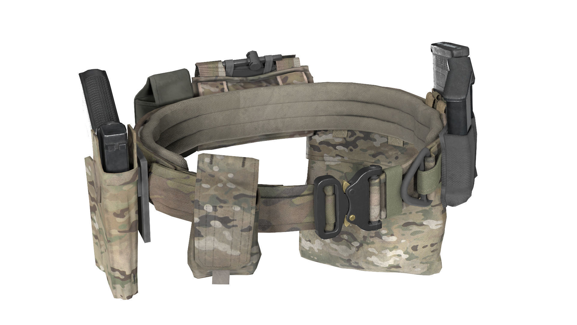 3D model MILITARY Game Ready TYR Gunfighter Belt VR / AR / low-poly ...