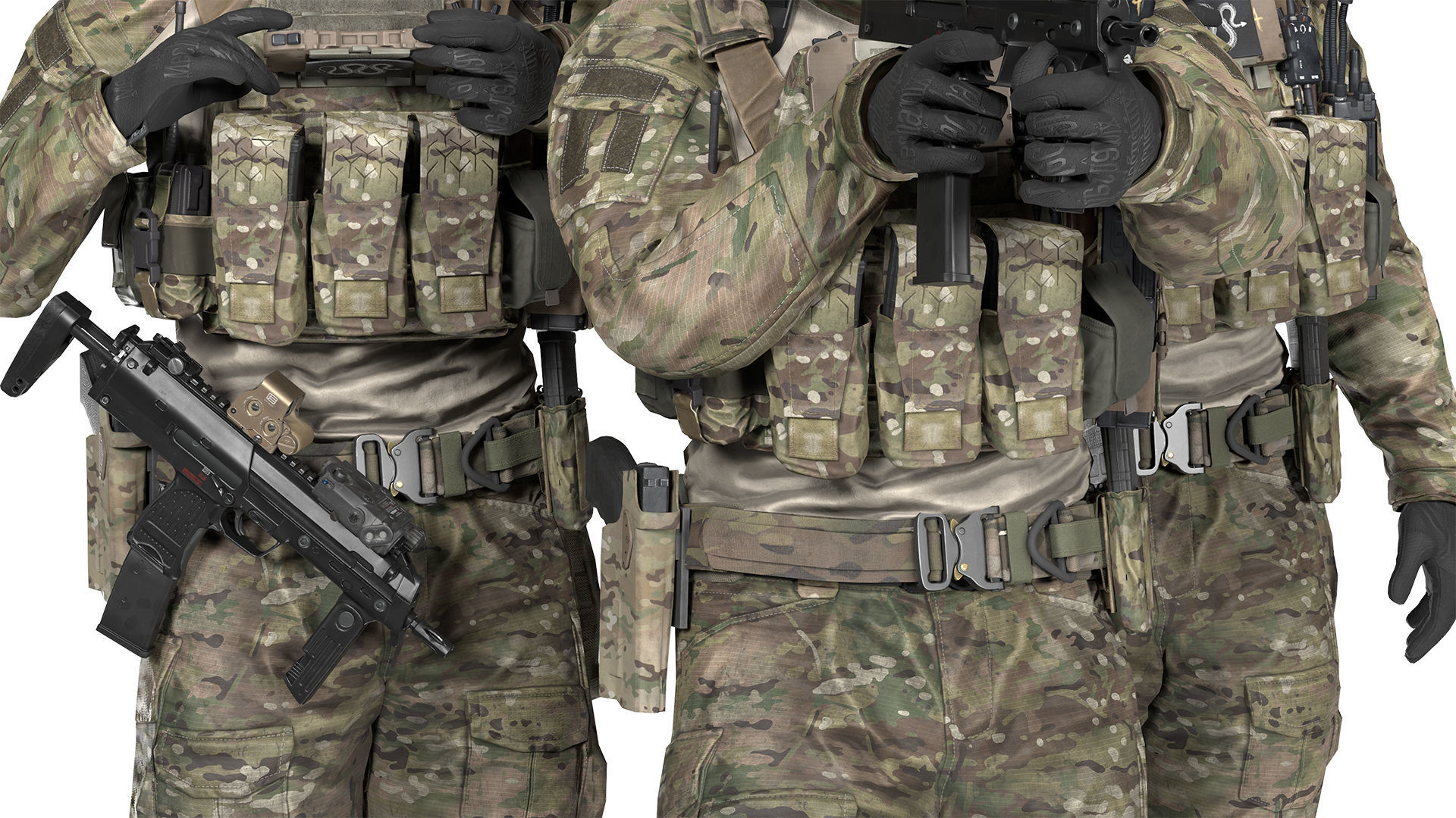 3D model MILITARY Game Ready TYR Gunfighter Belt VR / AR / low-poly ...