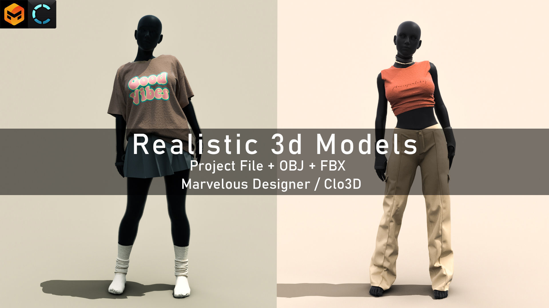 Realistic 3D Models Of Womens Outfits 3D model | CGTrader