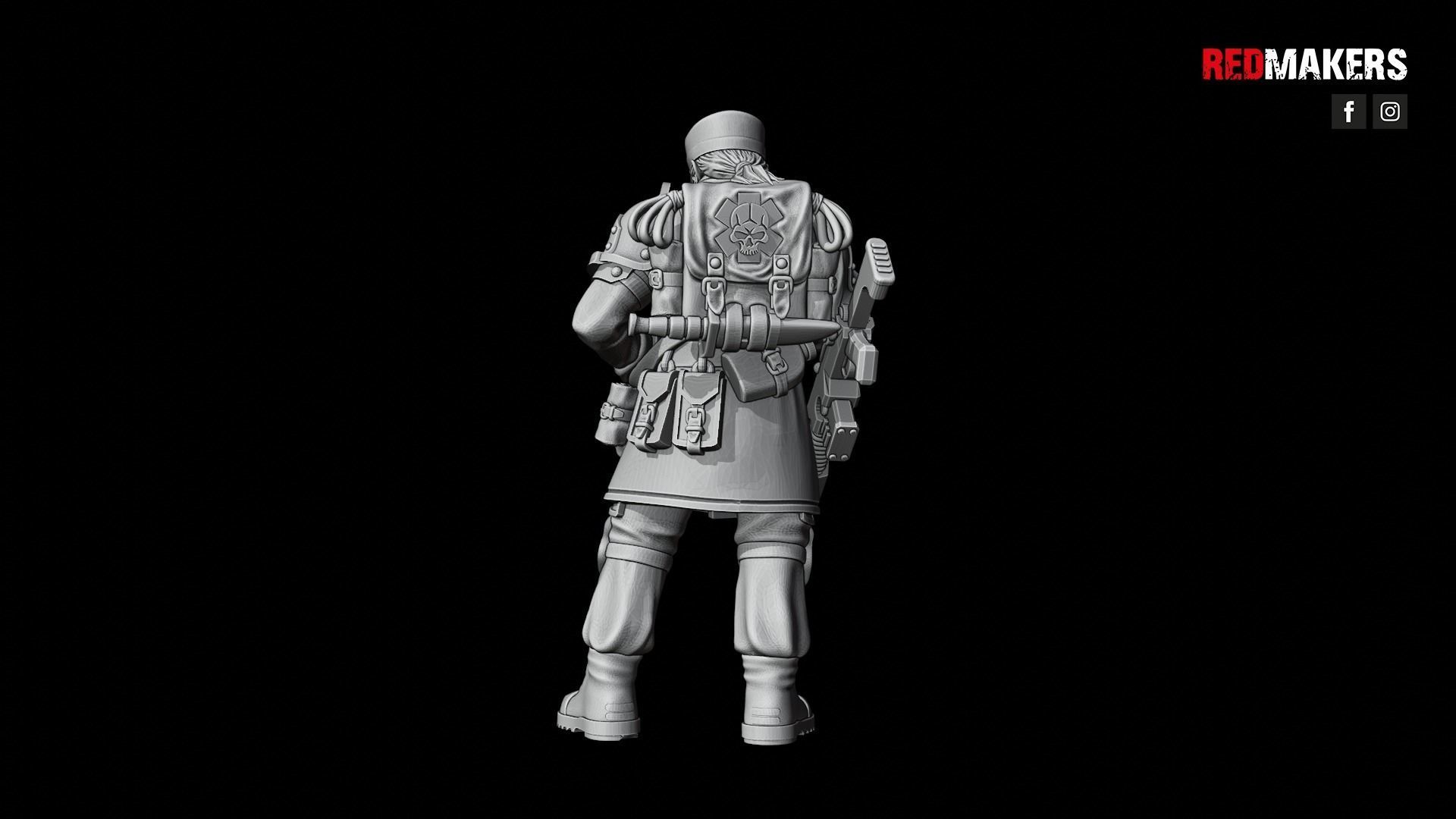 Shock Troops - Female Command Squad of the Imperial Force 3D model 3D printable | CGTrader