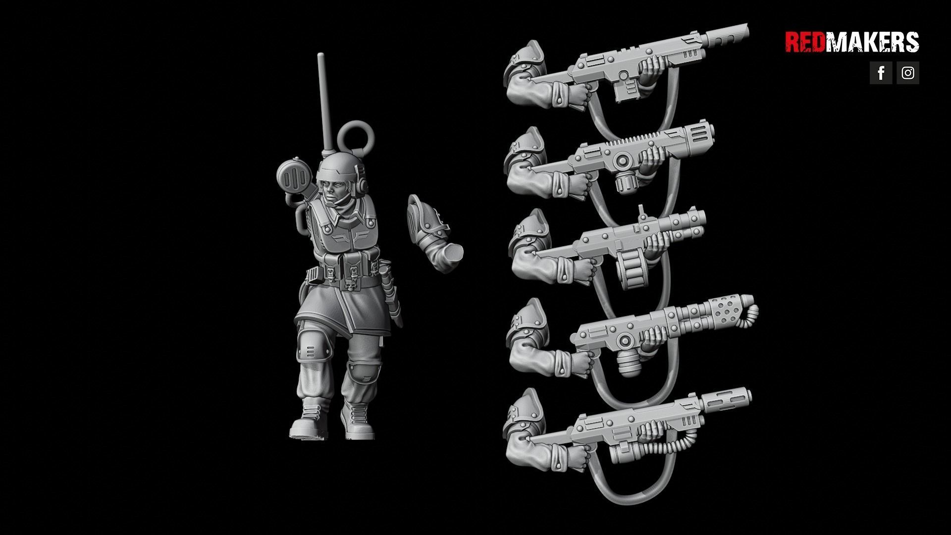Shock Troops - Female Command Squad of the Imperial Force 3D model 3D printable | CGTrader