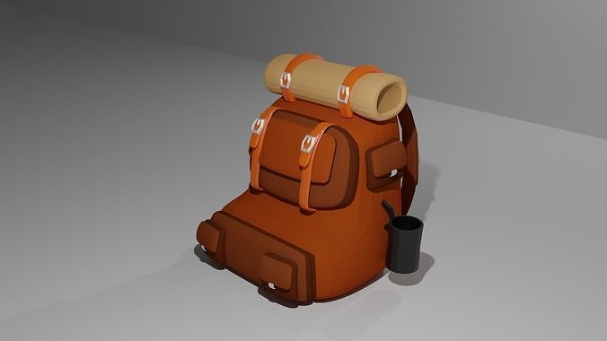 3D model Low Poly Backpack VR / AR / low-poly | CGTrader
