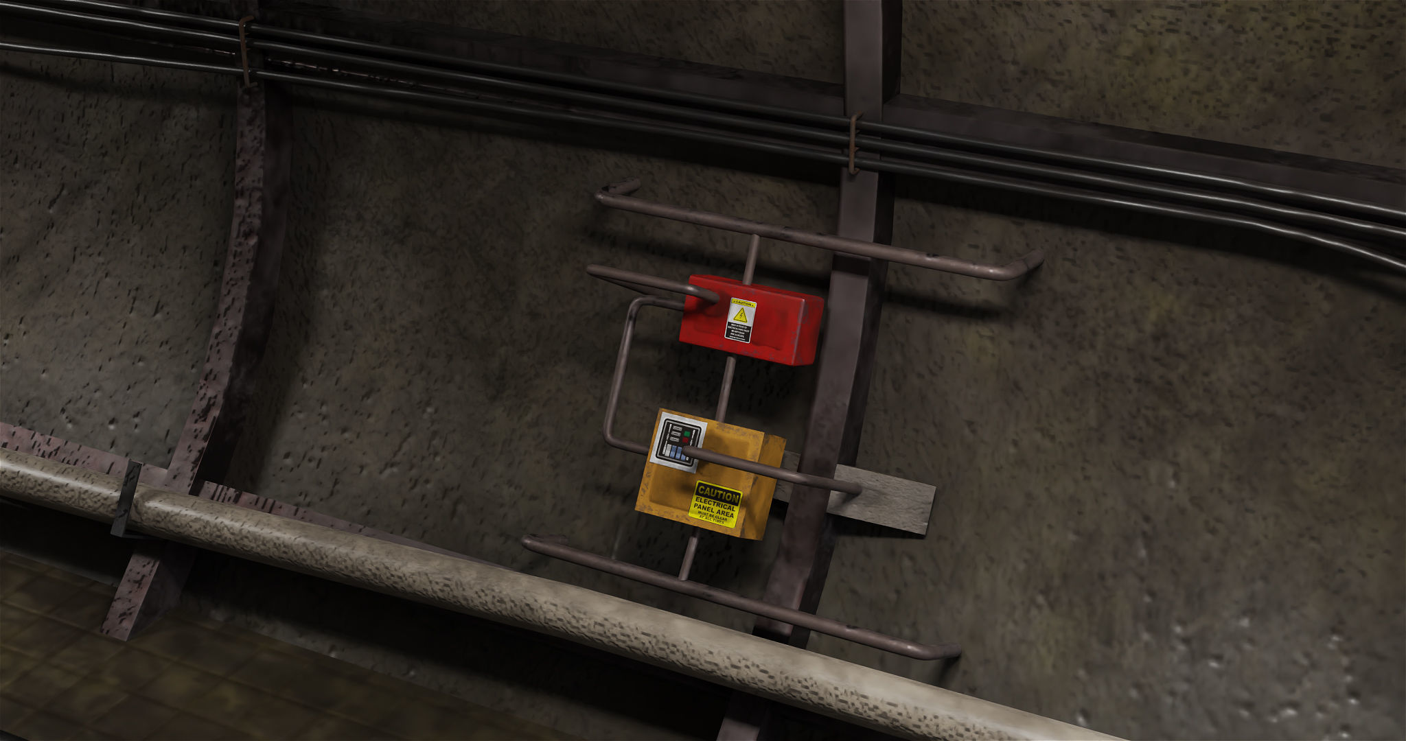 3D model Train Tunnel02 All PBR Unity UE V-Ray Textures Included VR ...