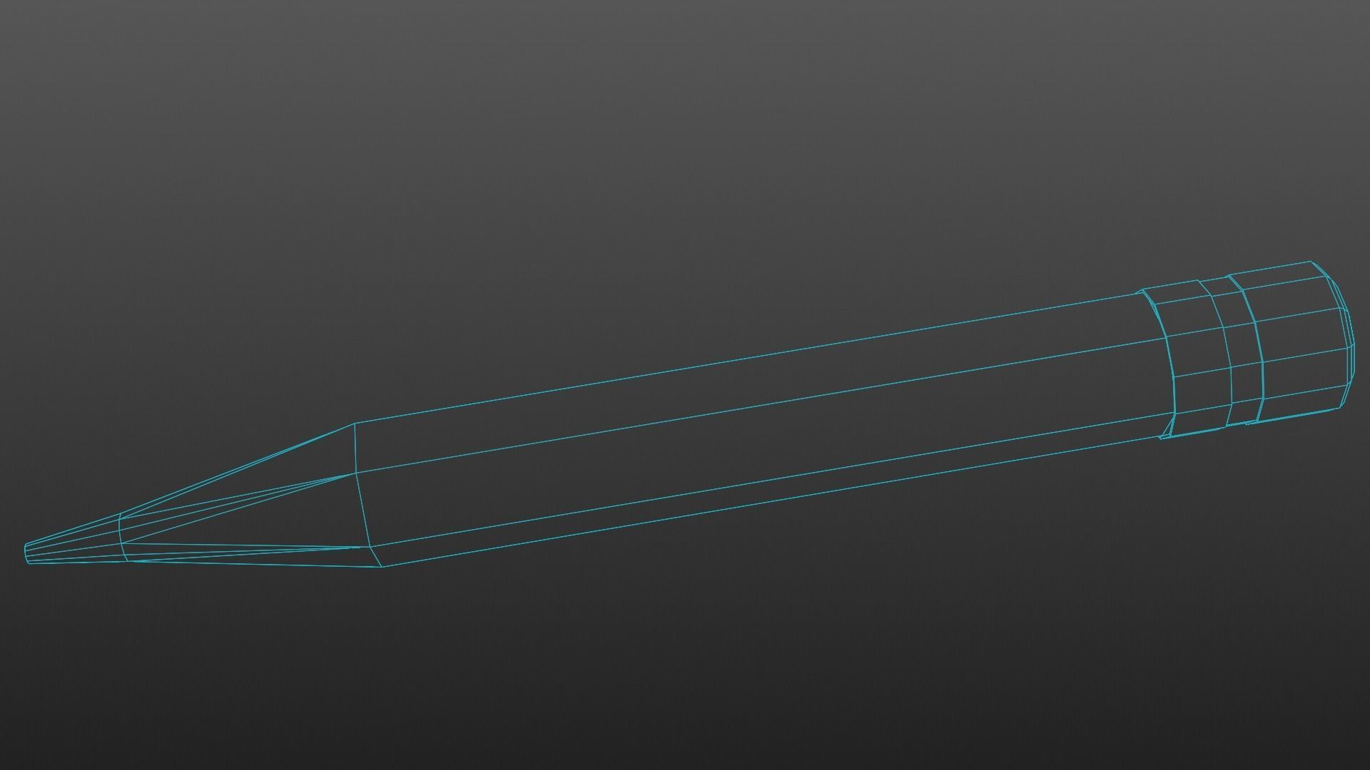 3D model Pencil Low Poly - PS1 PSX style VR / AR / low-poly | CGTrader