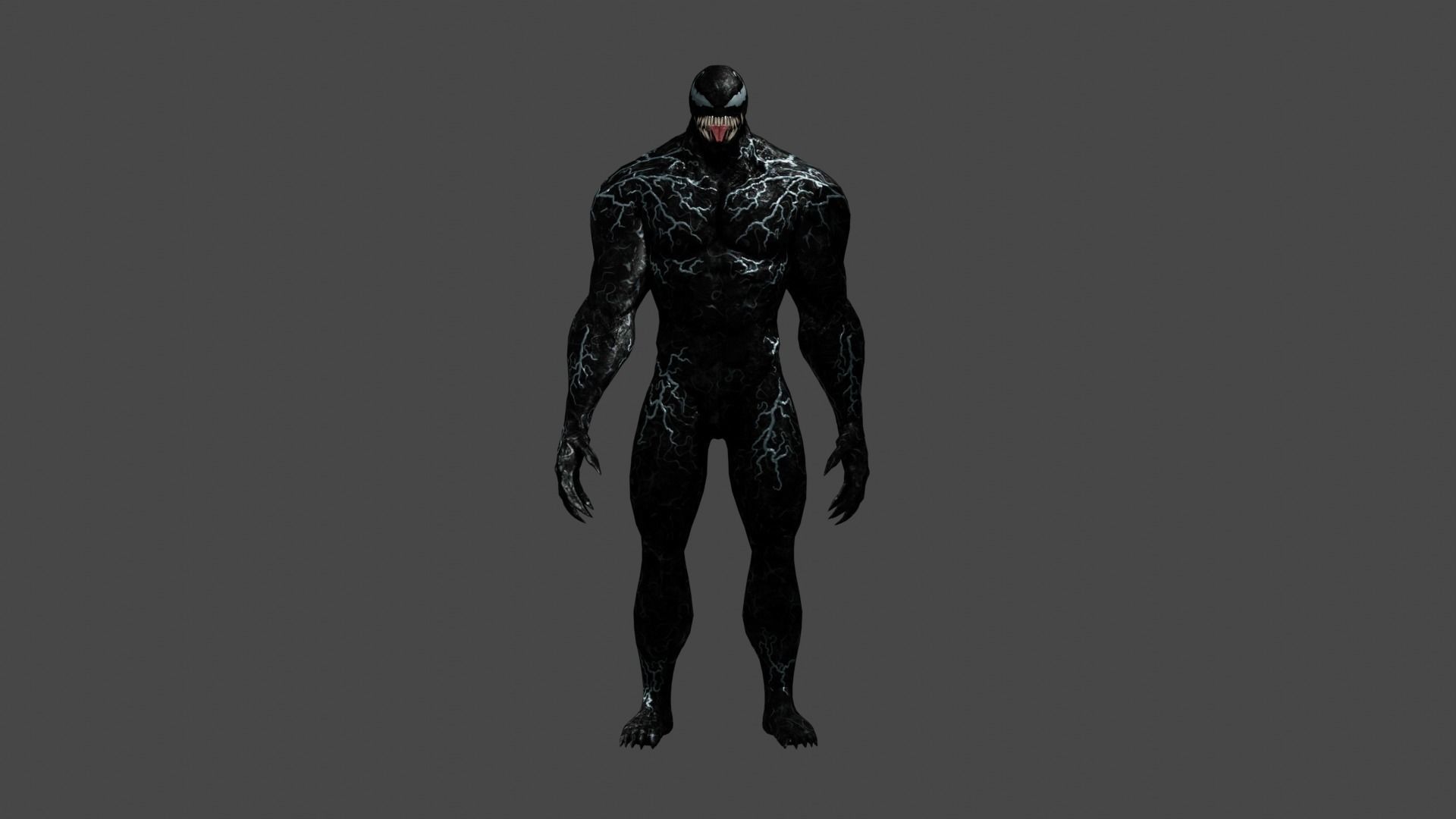 Venom transformation free 3D model animated rigged | CGTrader