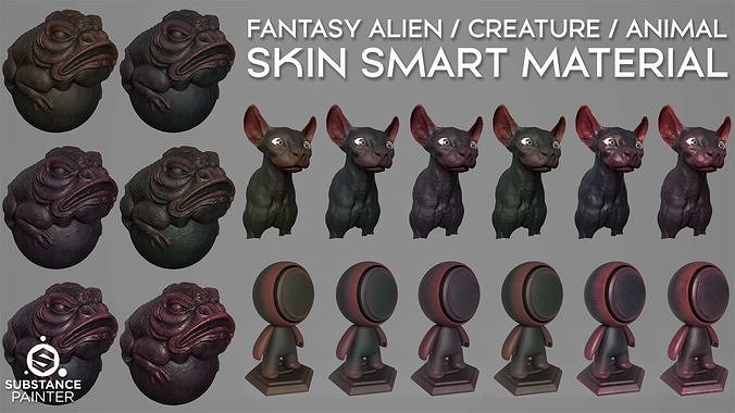 Fantasy Alien-Creature-Animal Skin Smart Material Texture | CGTrader