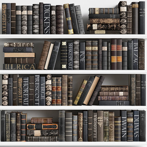 Classic Books 45 3D model | CGTrader
