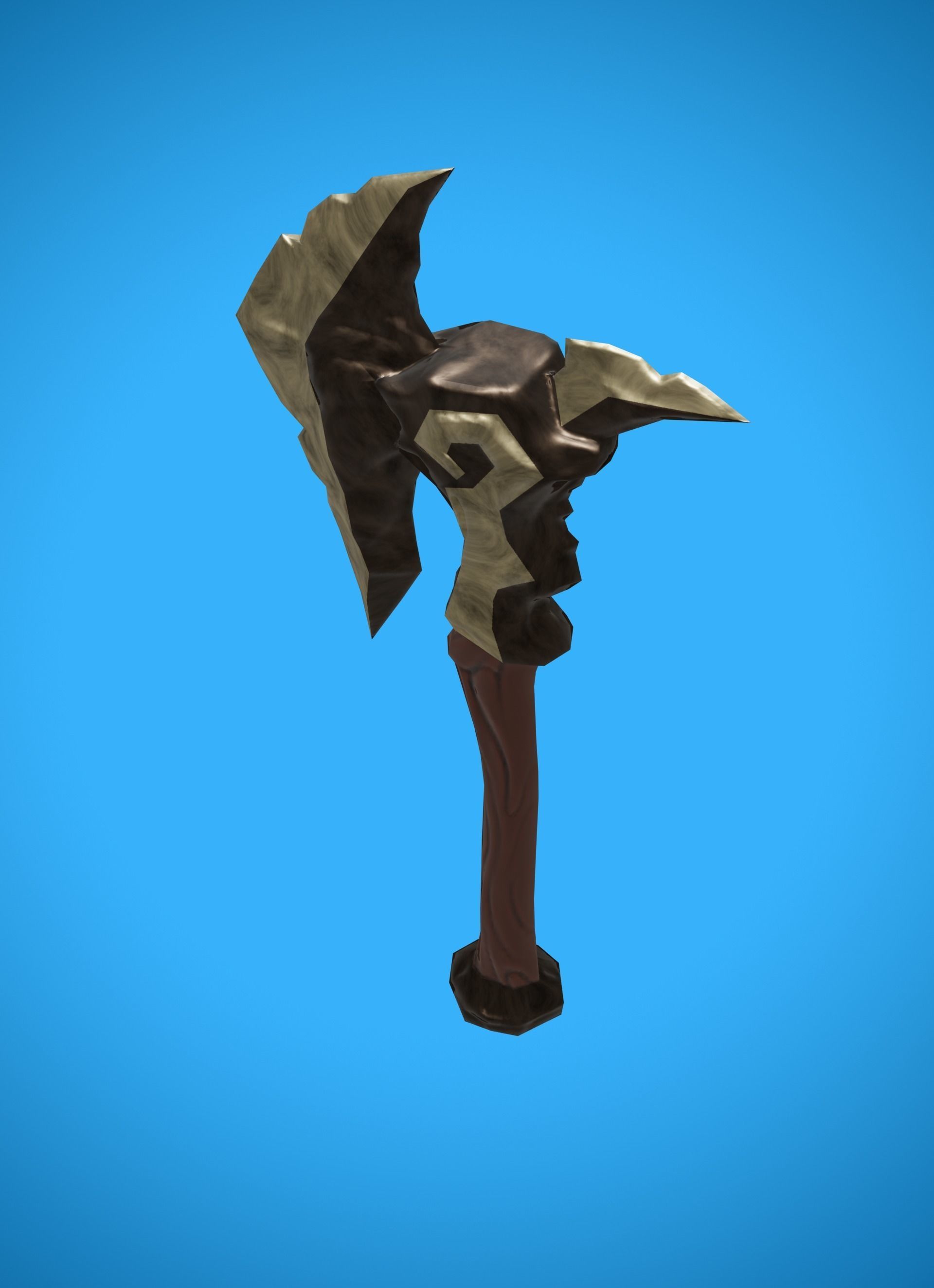 3D model Stylized Axe Weapon Low Poly Game Ready 1k Tris VR / AR / low-poly | CGTrader