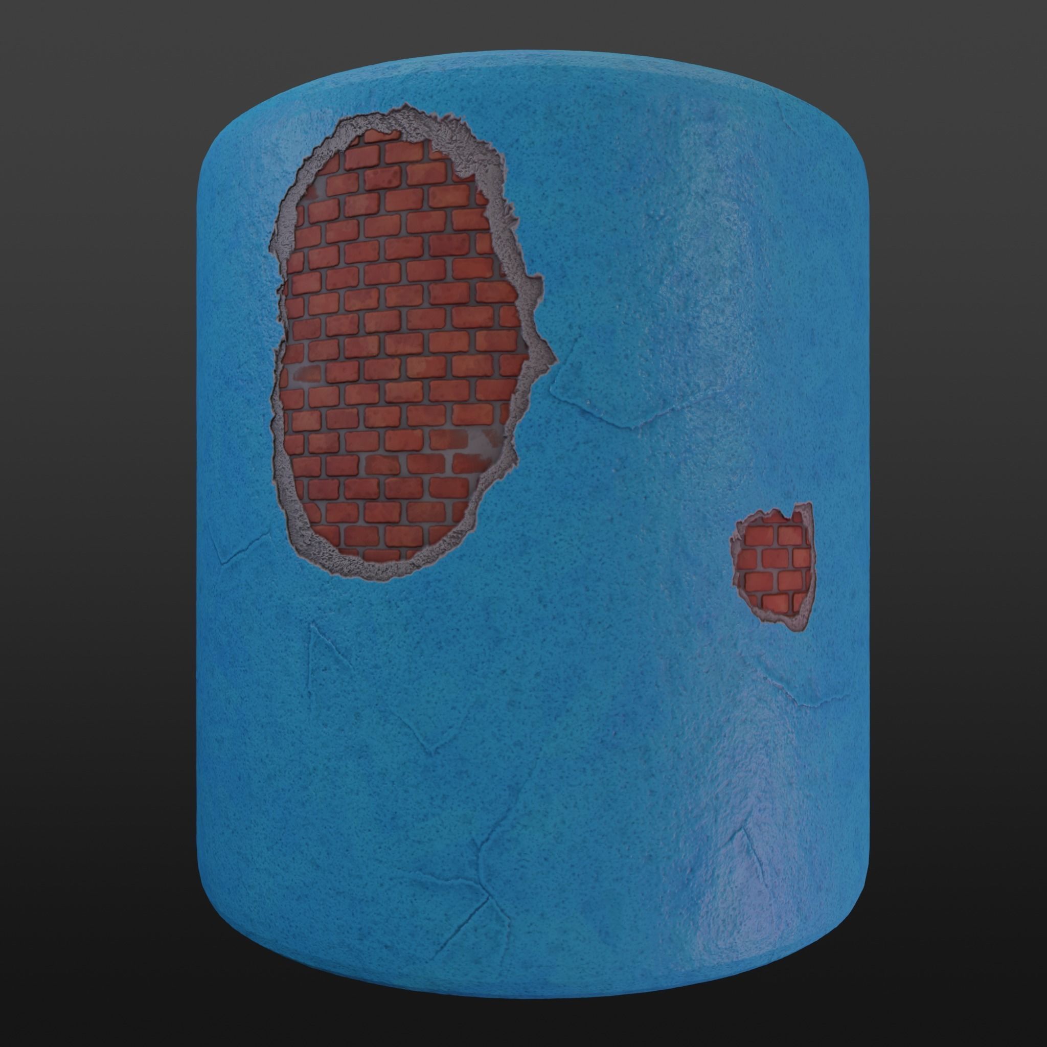 Procedural Stylized Brick Concrete and Painted Plaster Texture | CGTrader