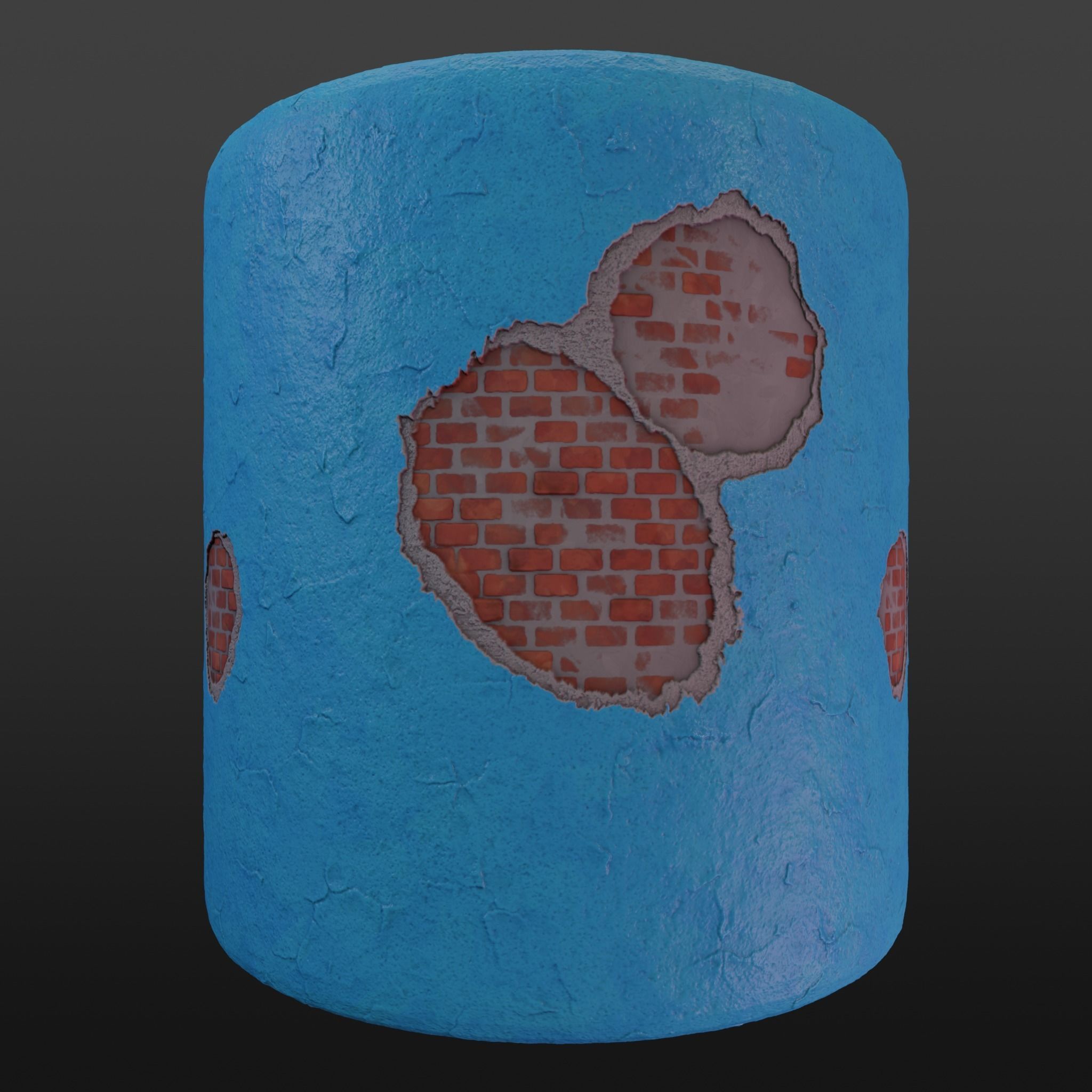 Procedural Stylized Brick Concrete and Painted Plaster Texture | CGTrader