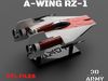Star Wars A-WING RZ-1 starfighter -3D Print STL files 3D model 3D ...