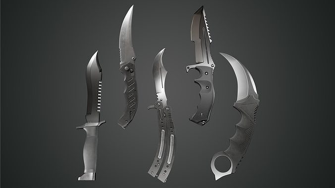 Counter Strike - Global Offensive Knives 3D model | CGTrader
