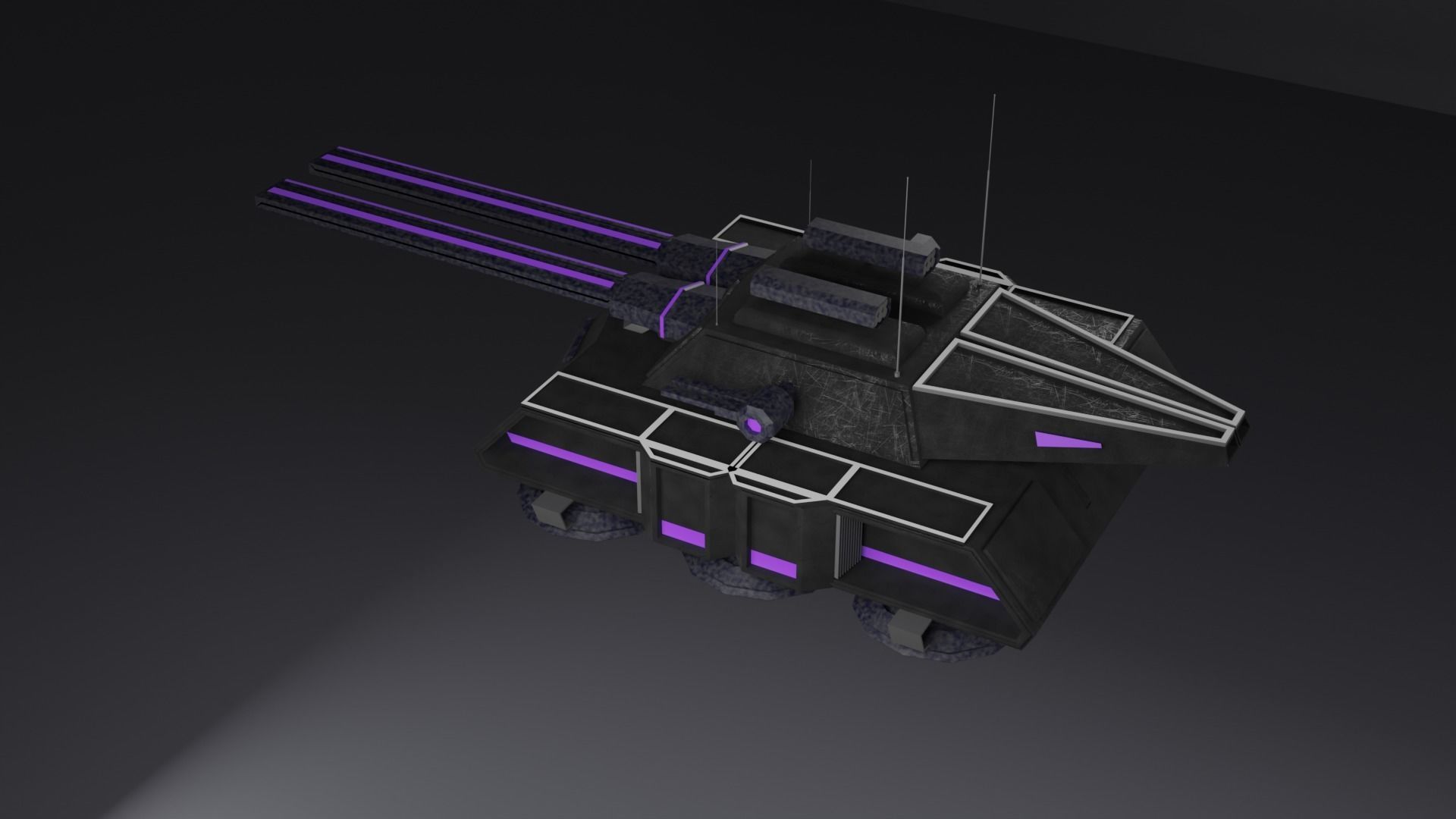 3D model Flying tank of the future VR / AR / low-poly | CGTrader