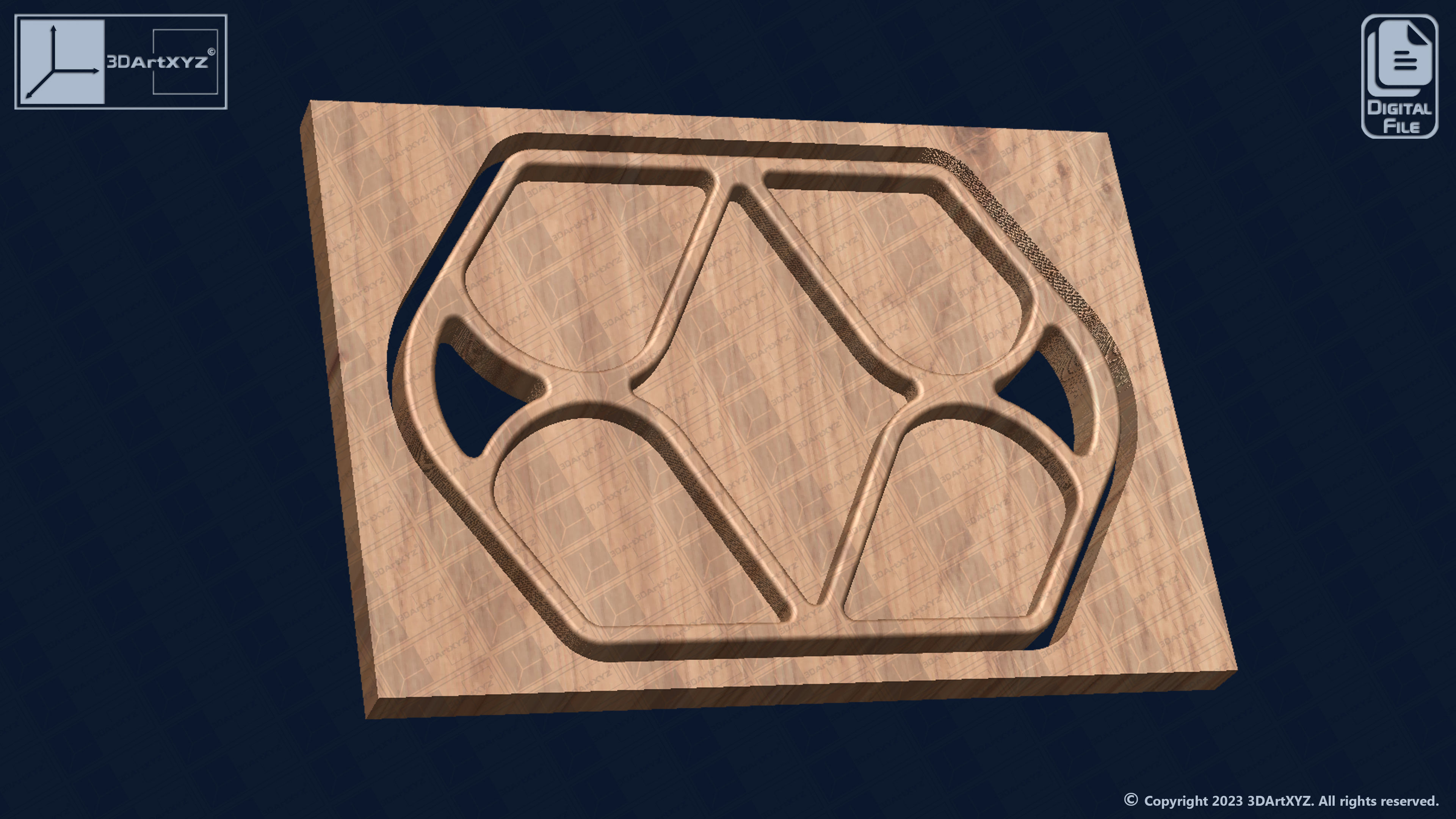 Serving Tray - CNC Files for Wood 3D model | CGTrader