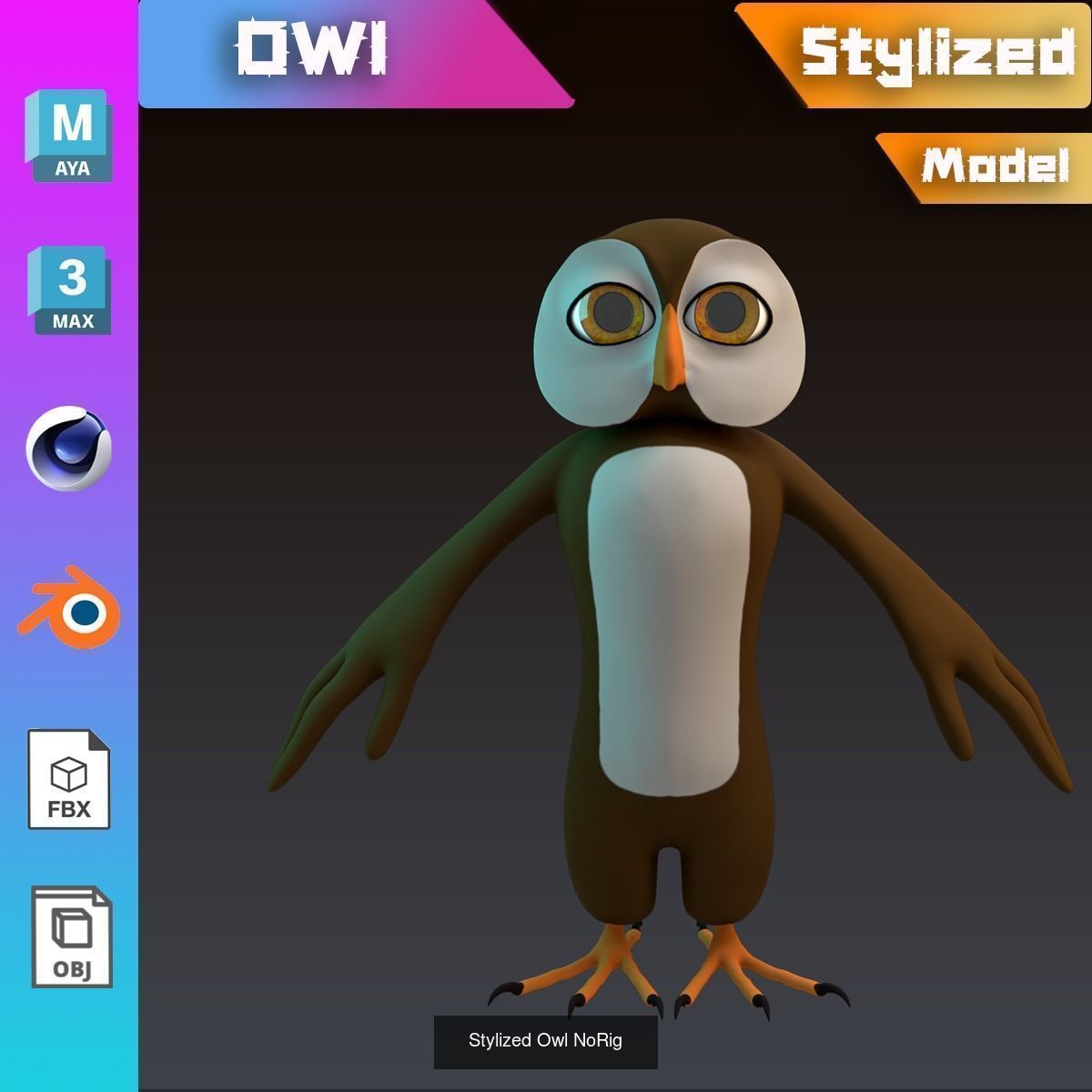 Stylized Birds NoRig 3D Model Collection | CGTrader