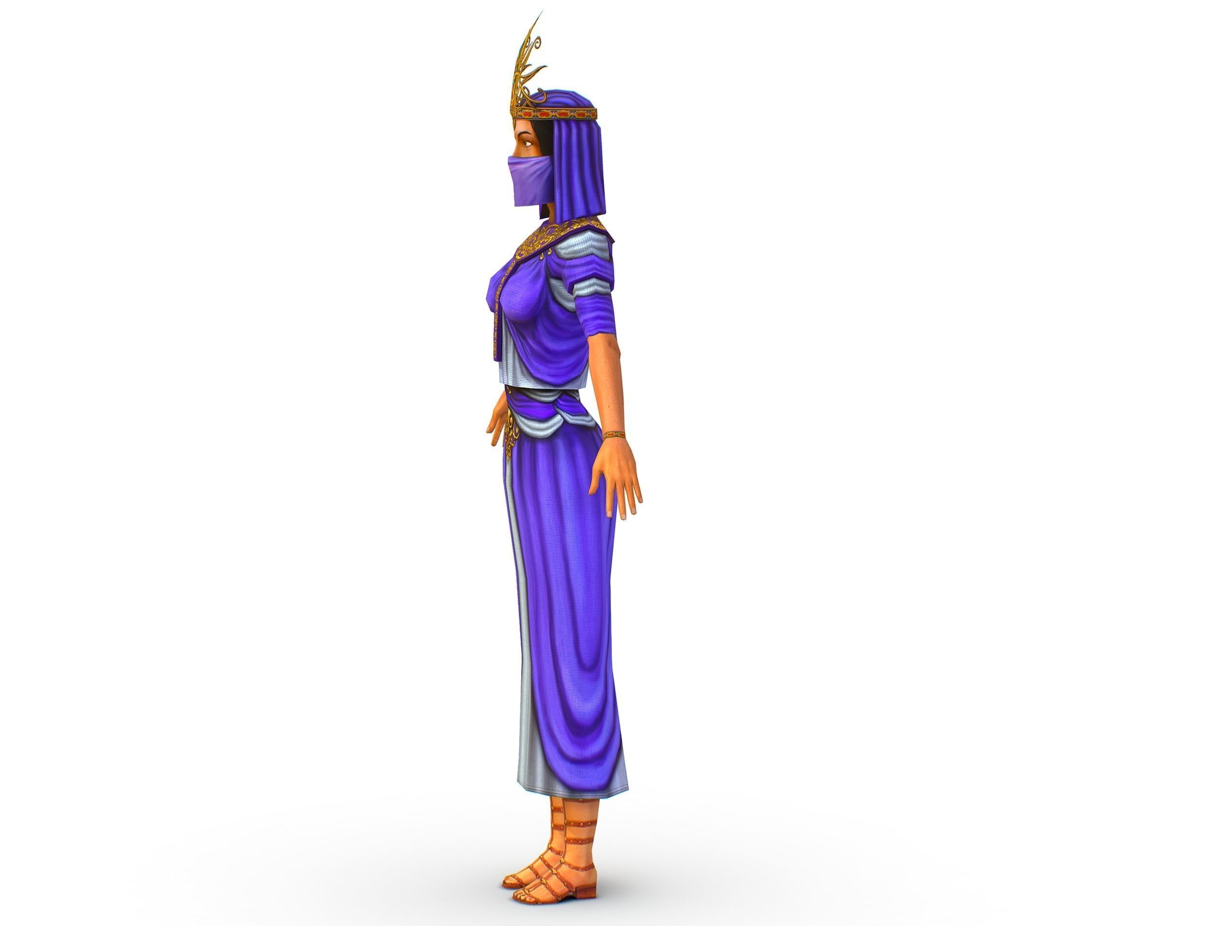 3D model Arab dancer in national costume VR / AR / low-poly | CGTrader