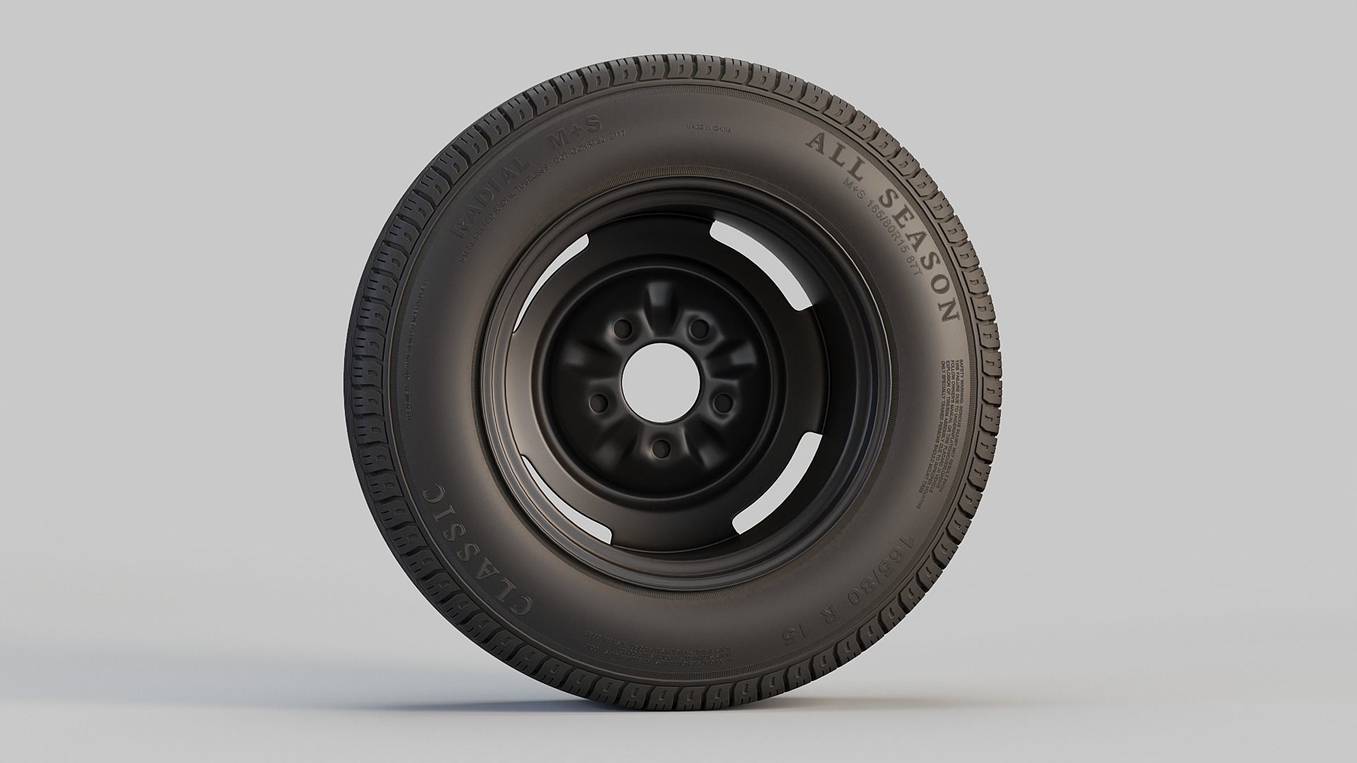 Classic Wheel and Tyre 3D model | CGTrader