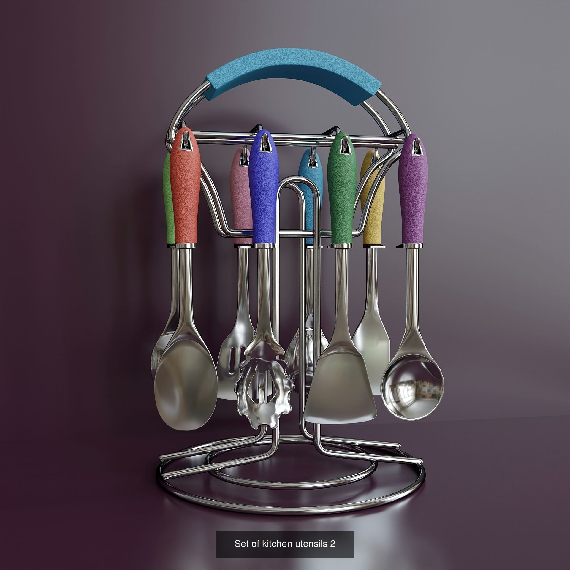 Collection of various kitchen utensils | CGTrader