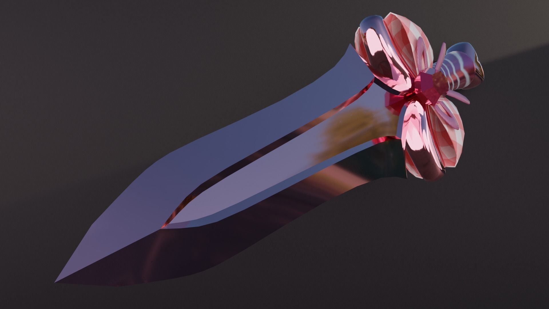 Pink Candy Dagger free VR / AR / low-poly 3D model | CGTrader