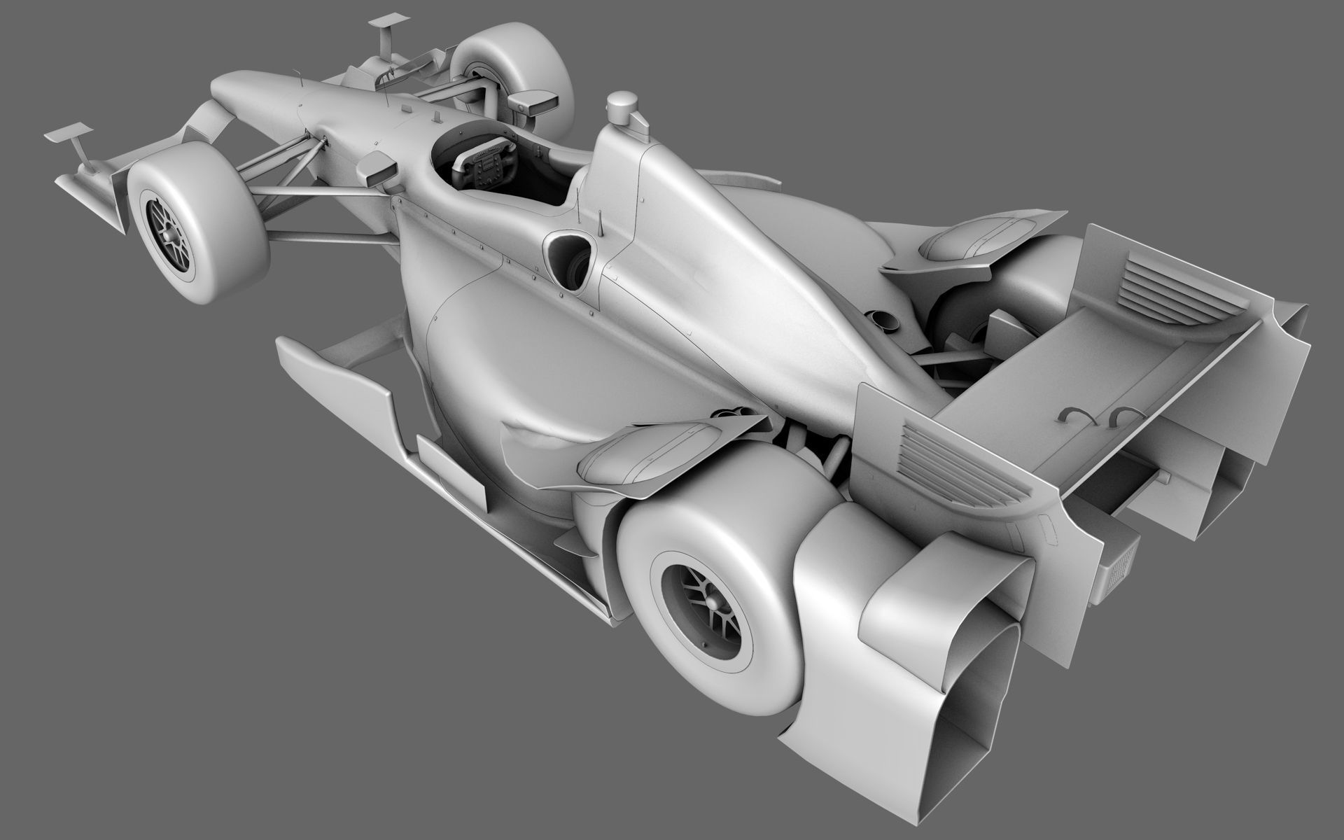 3D model Dallara Open Wheel Car Chevrolet 2015 PBR VR / AR / low-poly ...