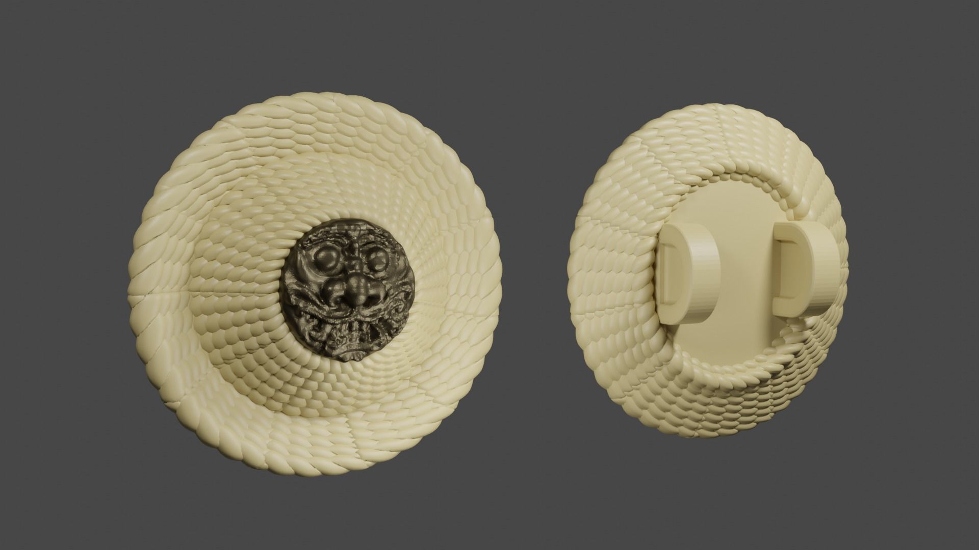 Deungpae - Korean Lacquered Rattan Shield free 3D model 3D printable ...