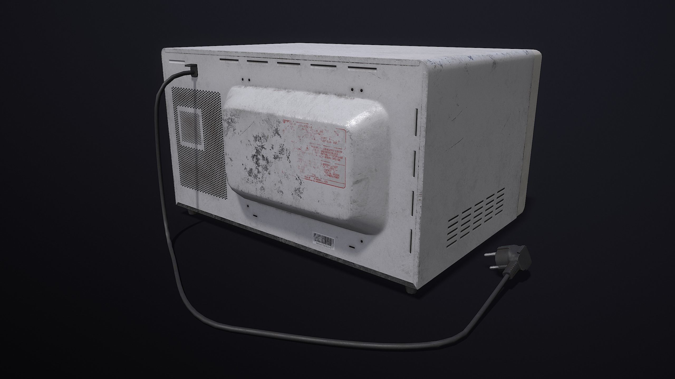 3D model Realistic Microwave old VR / AR / low-poly | CGTrader