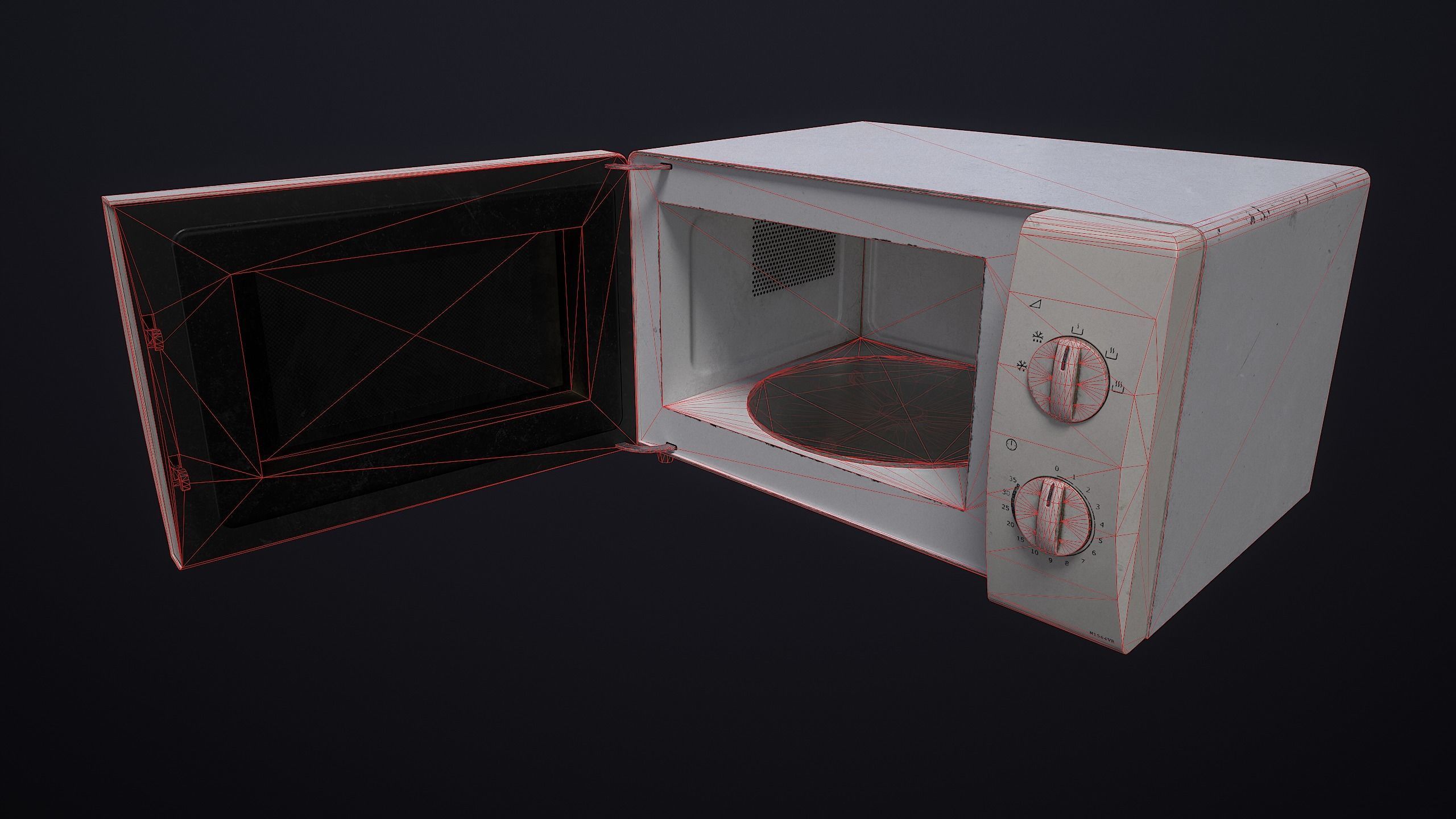 3D model Realistic Microwave old VR / AR / low-poly | CGTrader