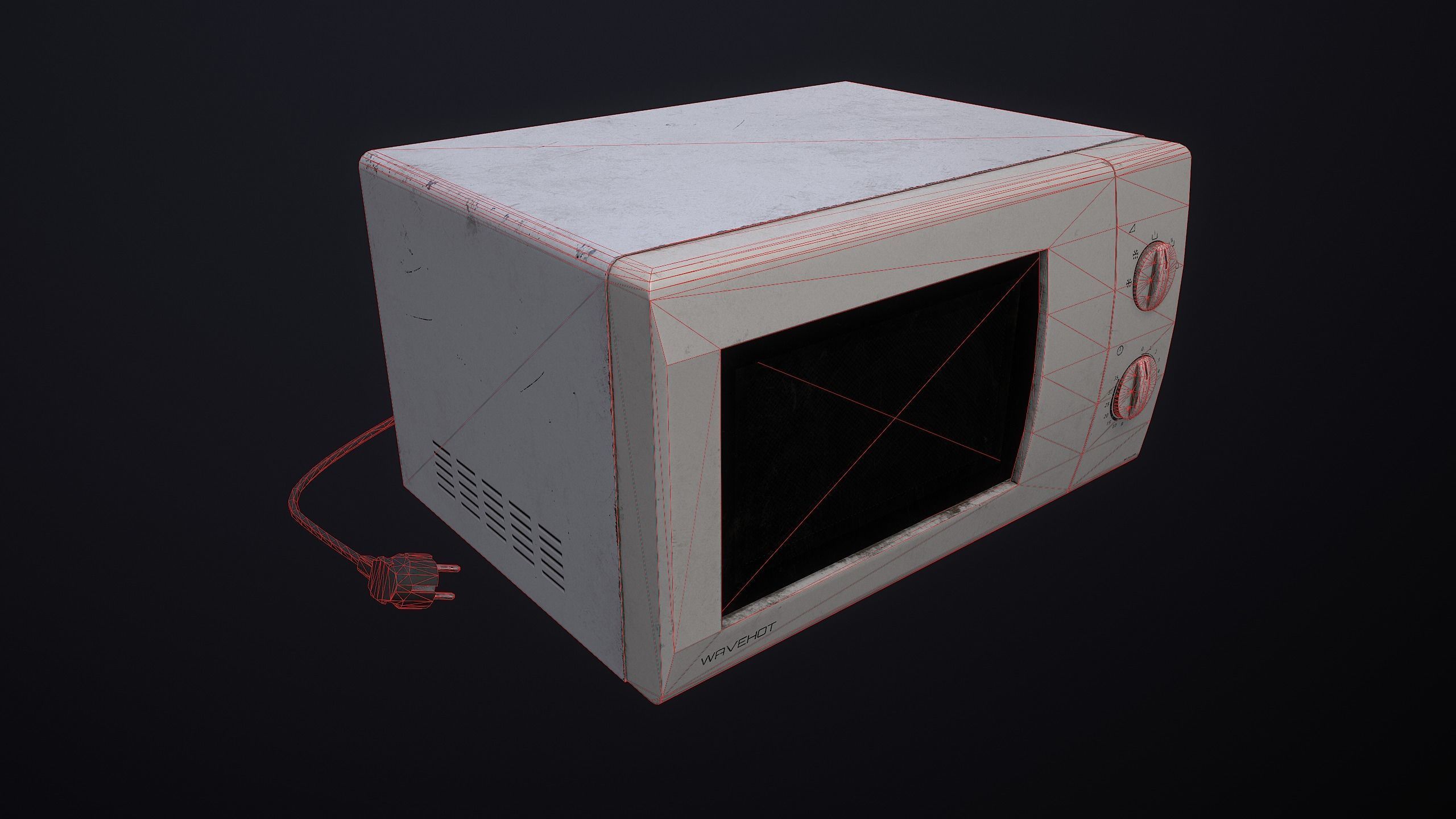 3D model Realistic Microwave old VR / AR / low-poly | CGTrader