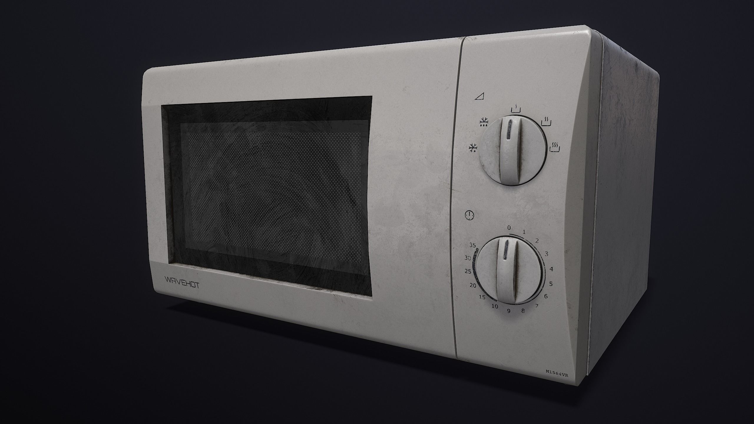 3D model Realistic Microwave old VR / AR / low-poly | CGTrader