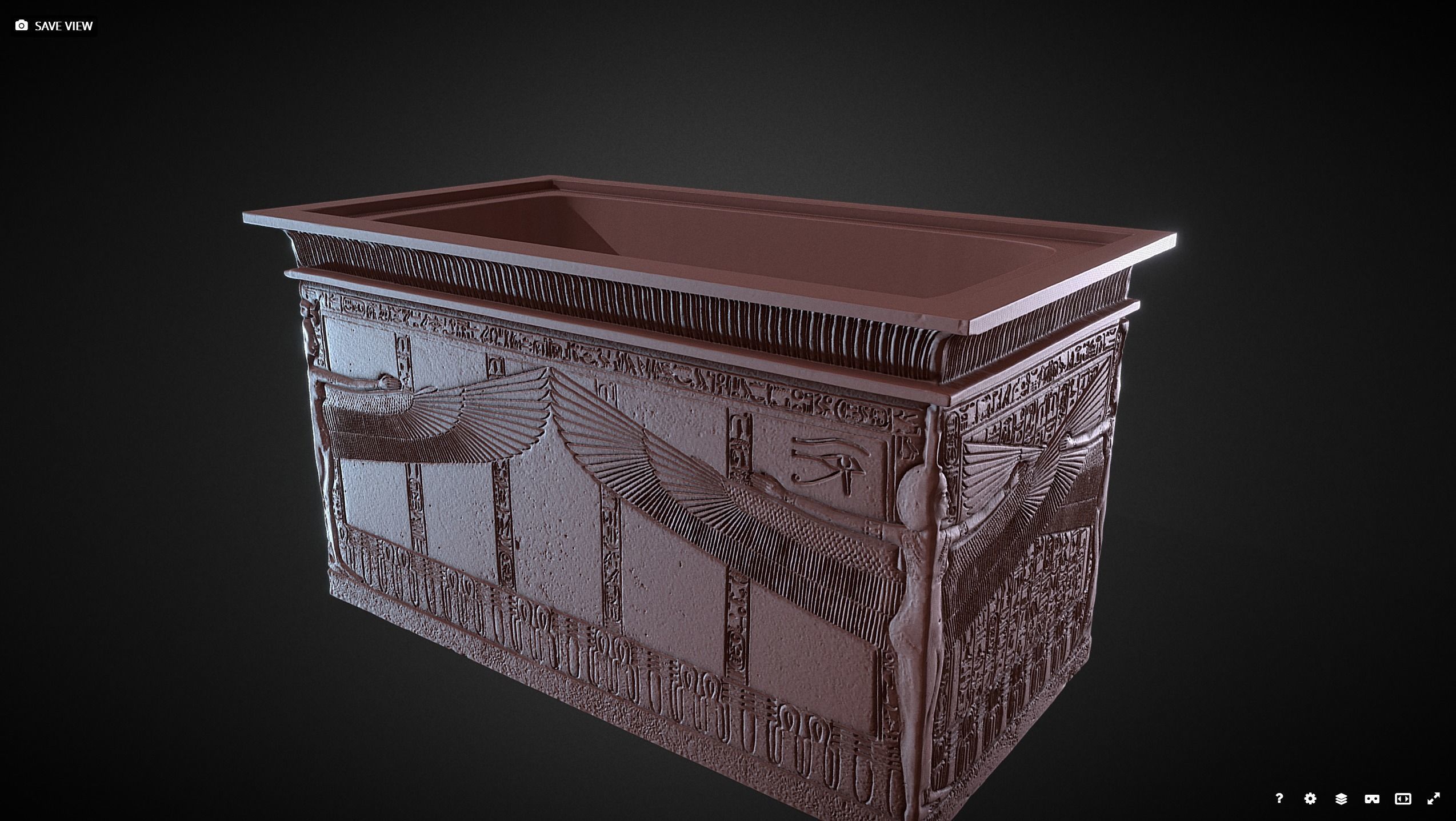Quartzite Sarcophagus of Tutankhamun 3D model 3D printable | CGTrader