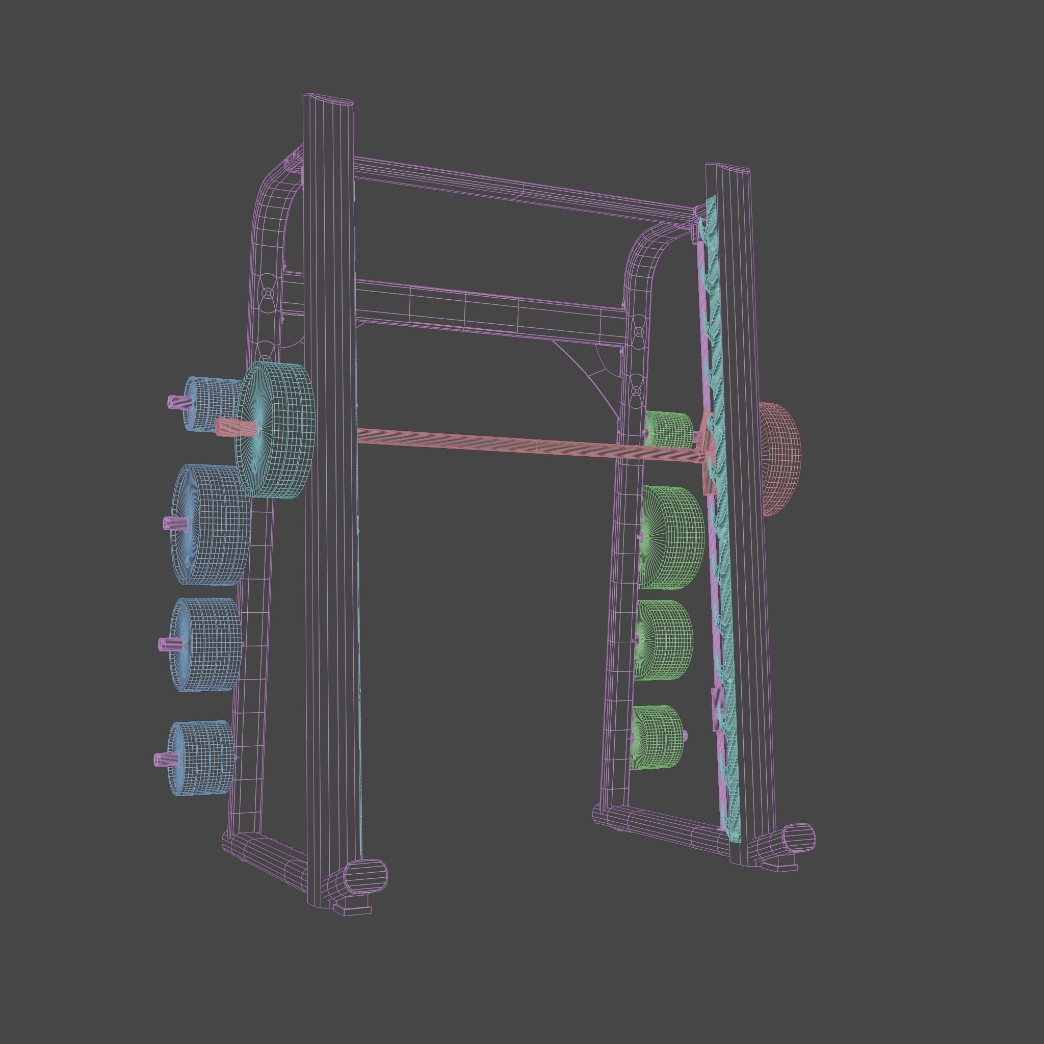 3D model LifeFitness Signature Series Smith Machine Rigged 3D model VR ...