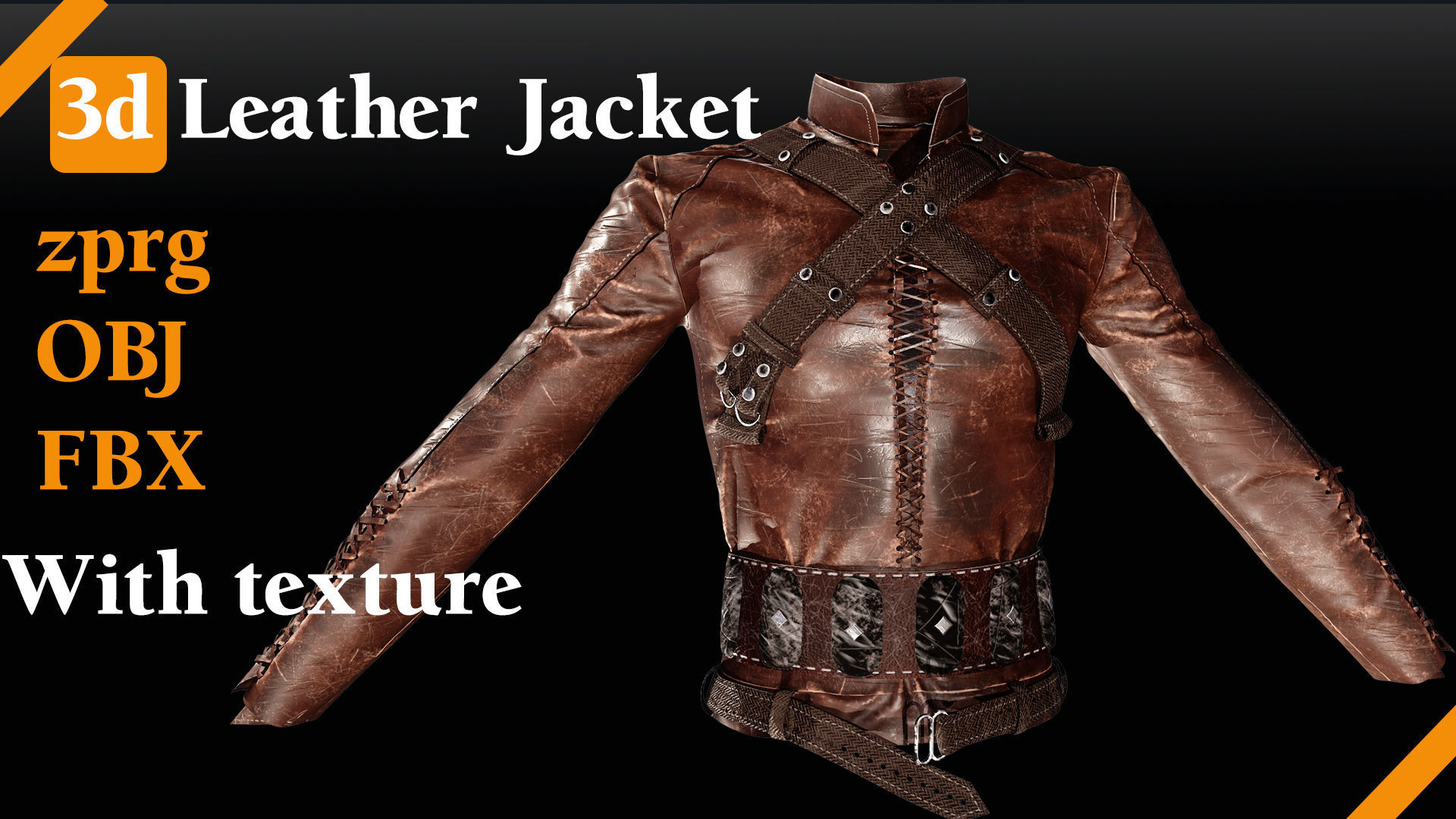 3D leather jacket free 3D model | CGTrader